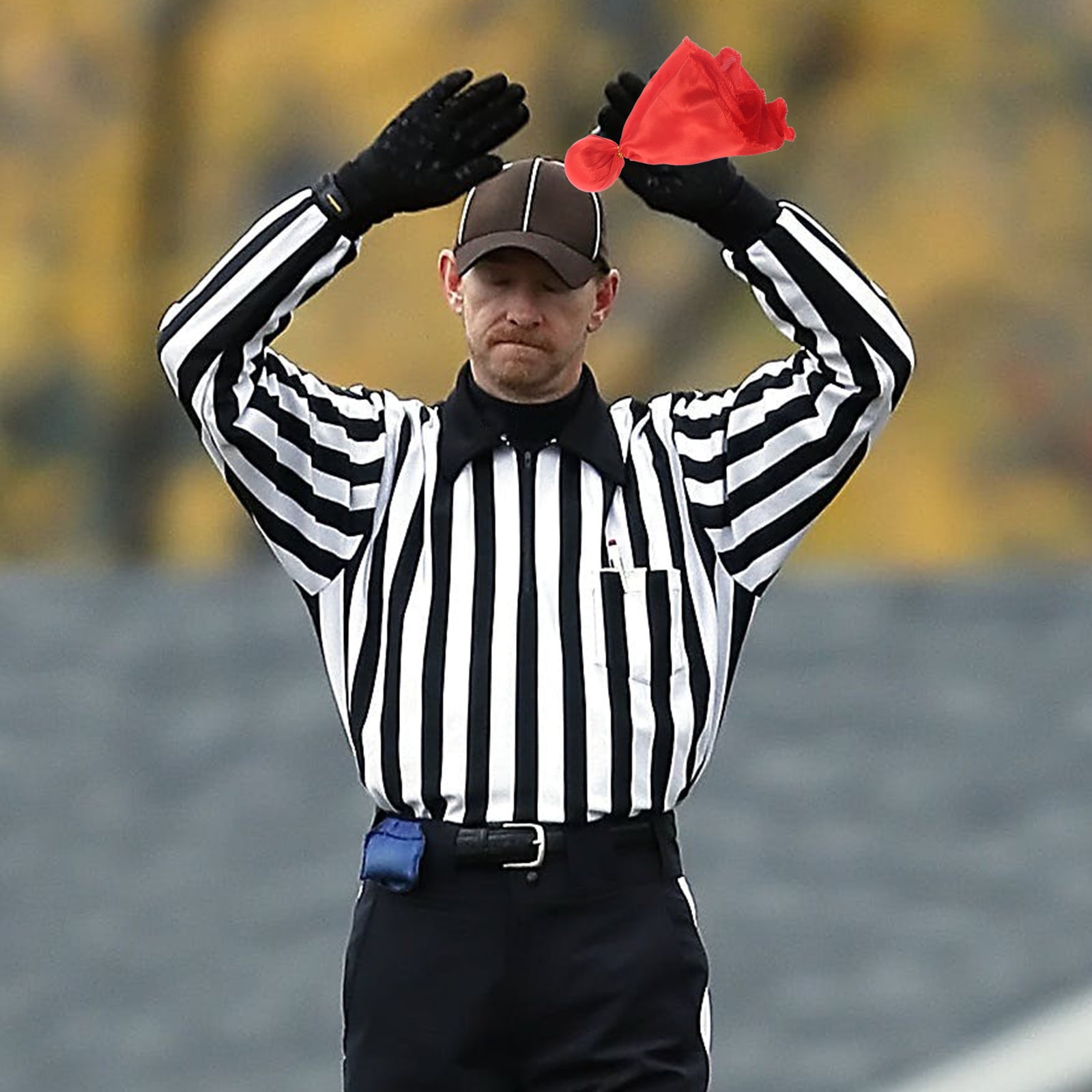 BERTDOMD 1 Set Football Penalty Flag Bean Bag Referee Kit Youth ...