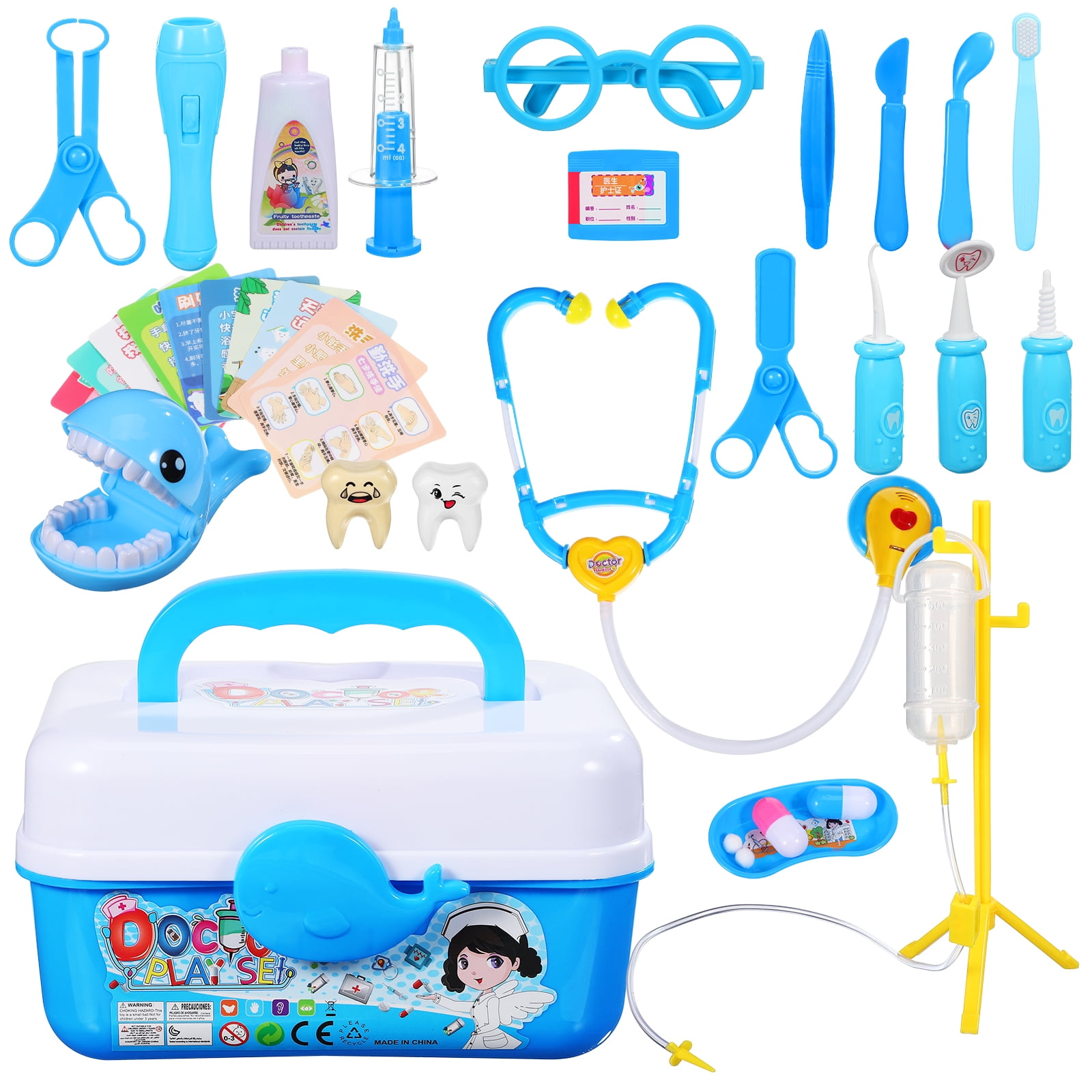 BERTDOMD 1 Set Kids Doctors Play Set Toddler Doctor Kit Girls Boy ...