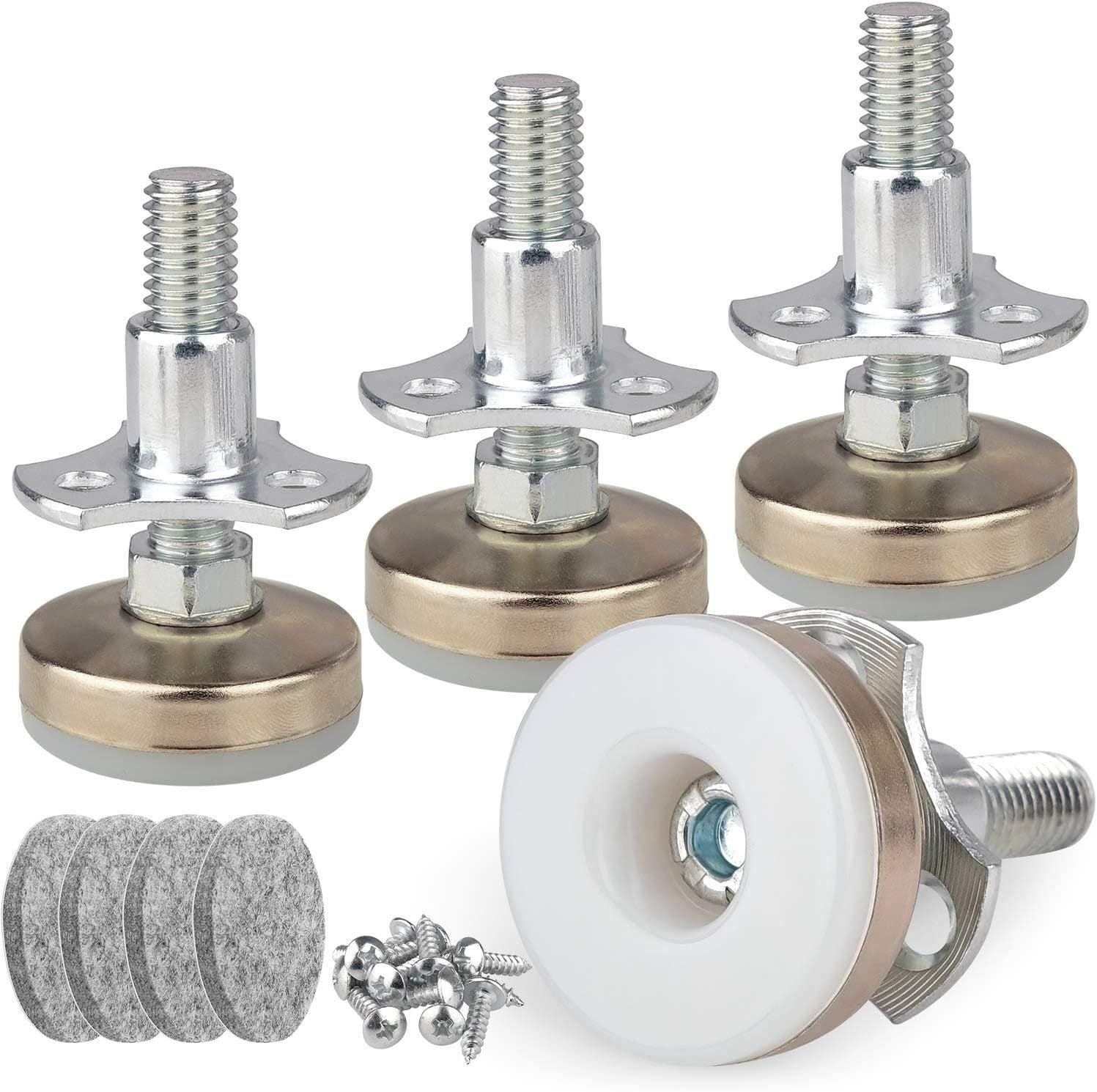 BERTDOMD 1 Set Screw on Furniture Leveling Feet Adjustable Furniture ...