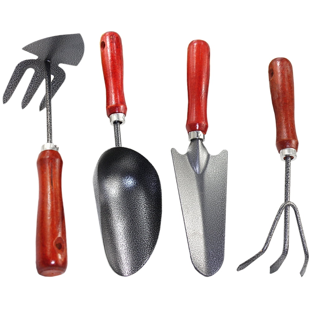EXHUMKY BERTDOMD 4-Pcs Compact Gardening Tools Set Heavy Duty Hand ...