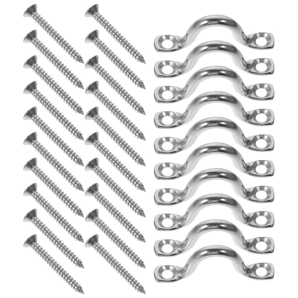 BERTDOMD 1 Set Stainless Steel Kayak Handles Boats Deck Handles Kayak ...