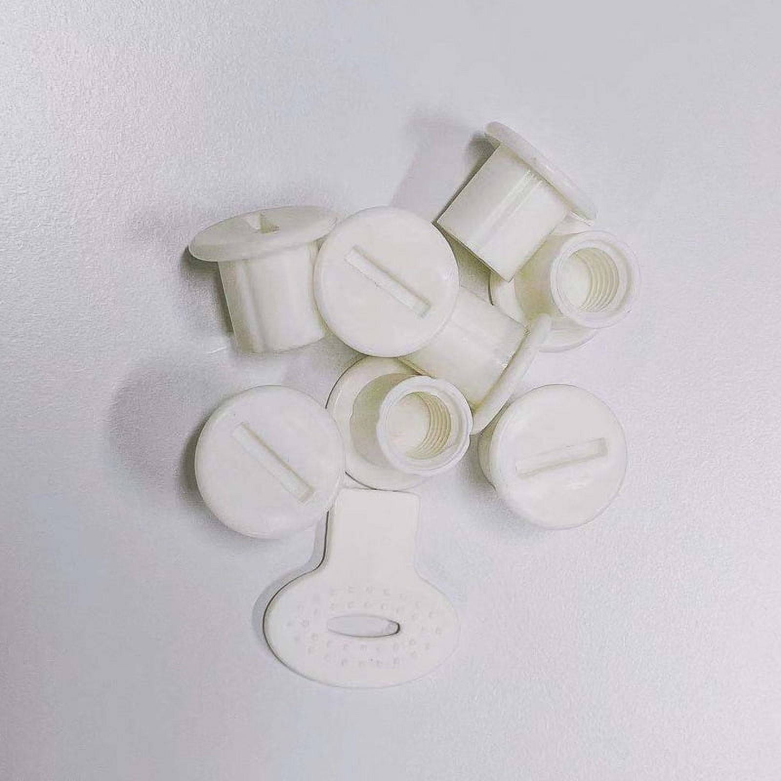 EXHUMKY Toilet Ladder Replacement Screws White Plastic Simple Structure ...