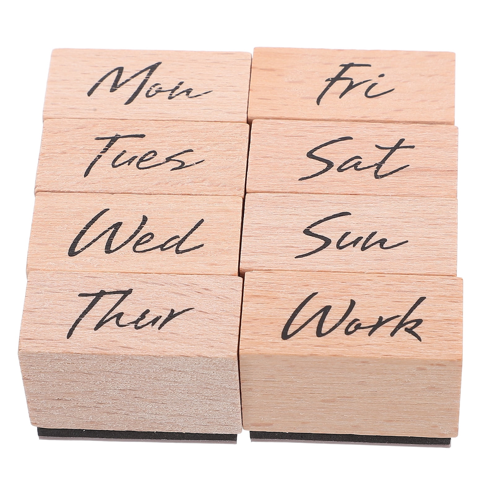 BERTDOMD 1 Set of Multi-function Scrapbook Stamp Delicate Week Stamp ...