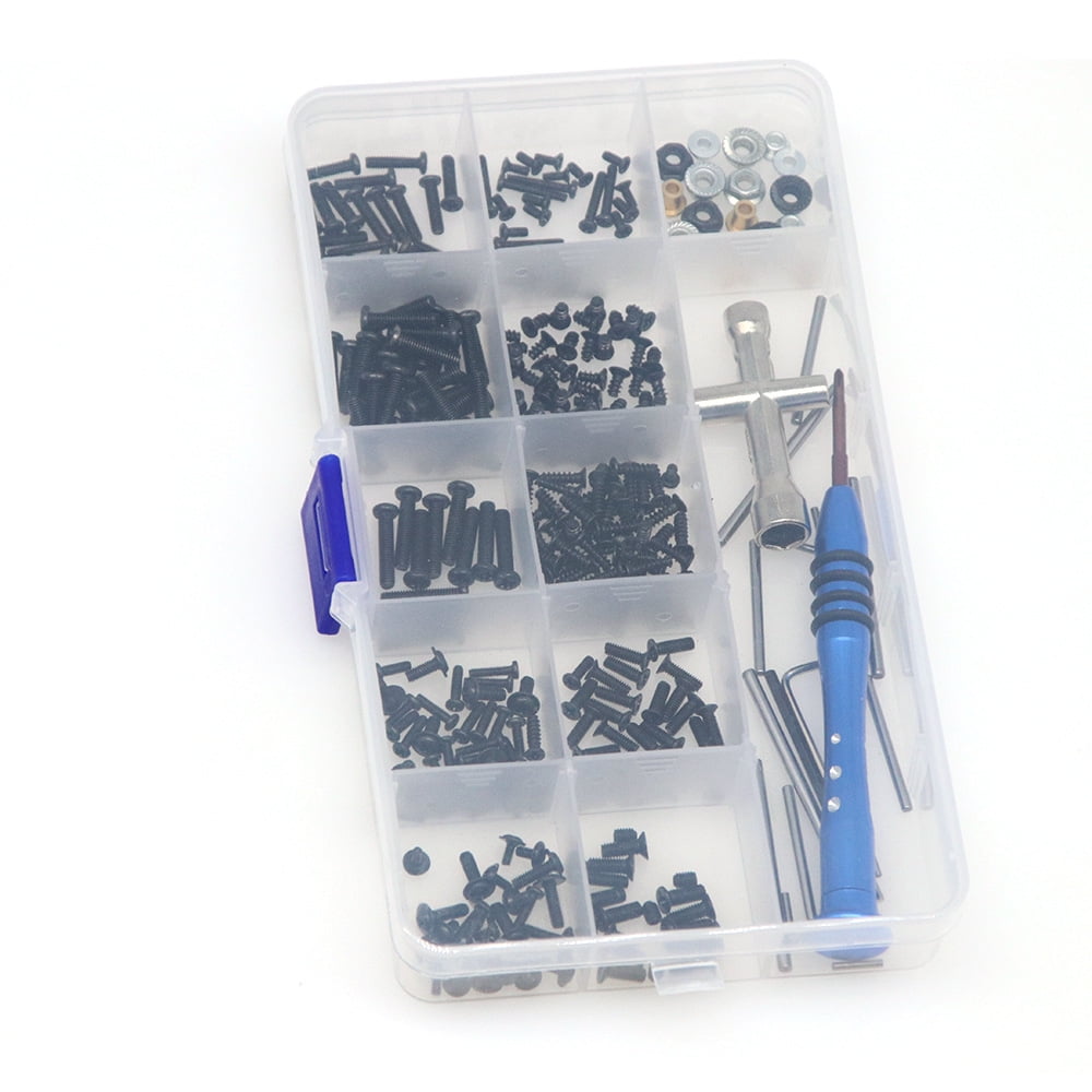 RC Car Screws Bolts Nuts Kit with Wrench Repair Tool Box for RC Car ...