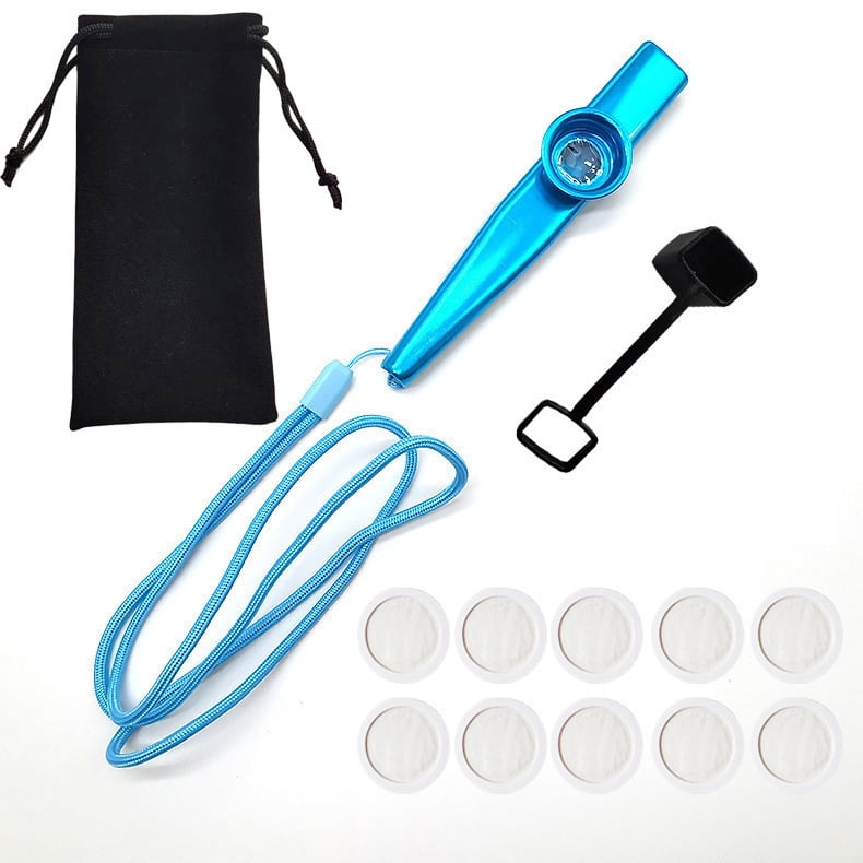 BERTDOMD 1 set of Metal Kazoos With Kazoo Flute Diaphragms Musical ...