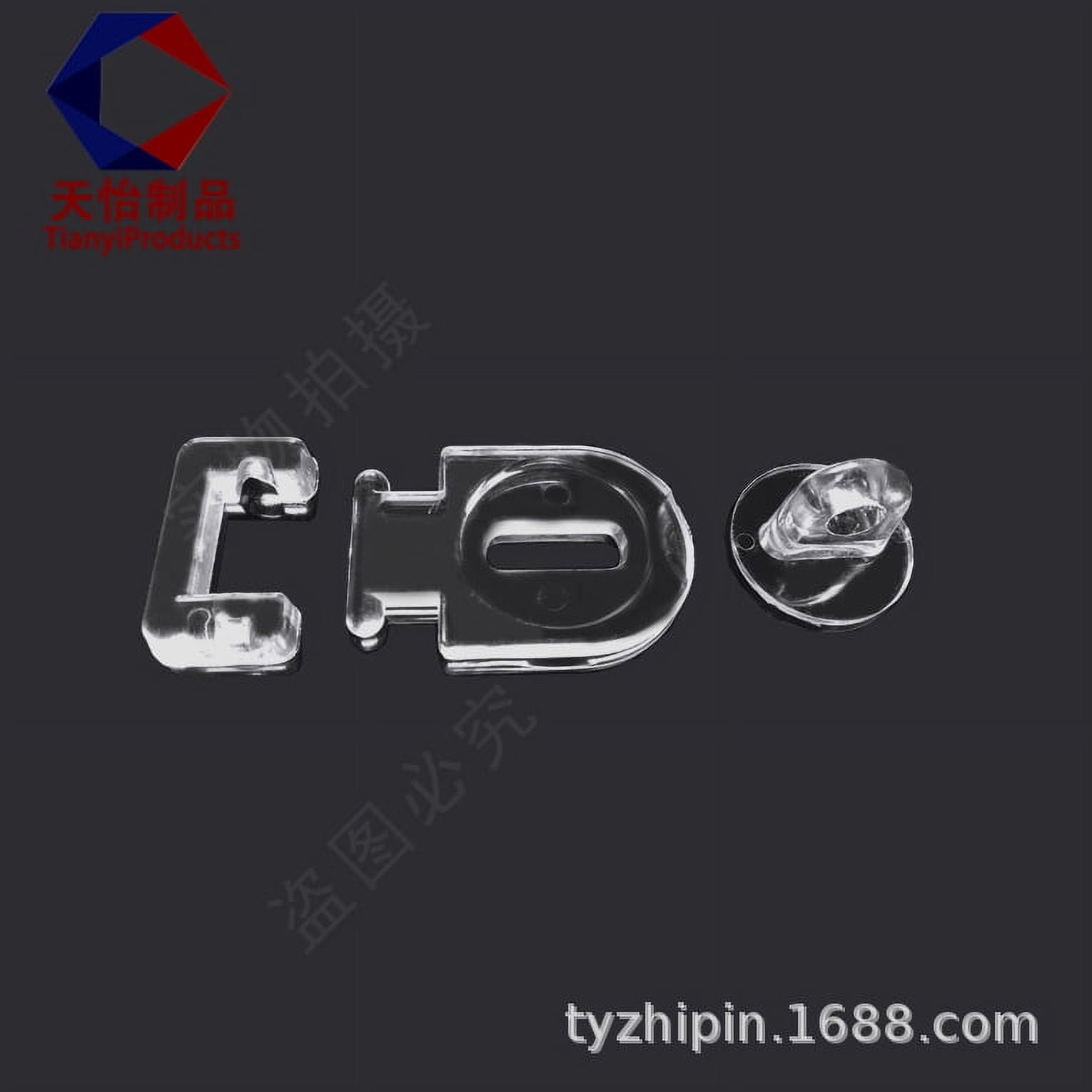 HEMOTON Acrylic Hasp Lock with Hinge and Buckle Clear Transparent ...