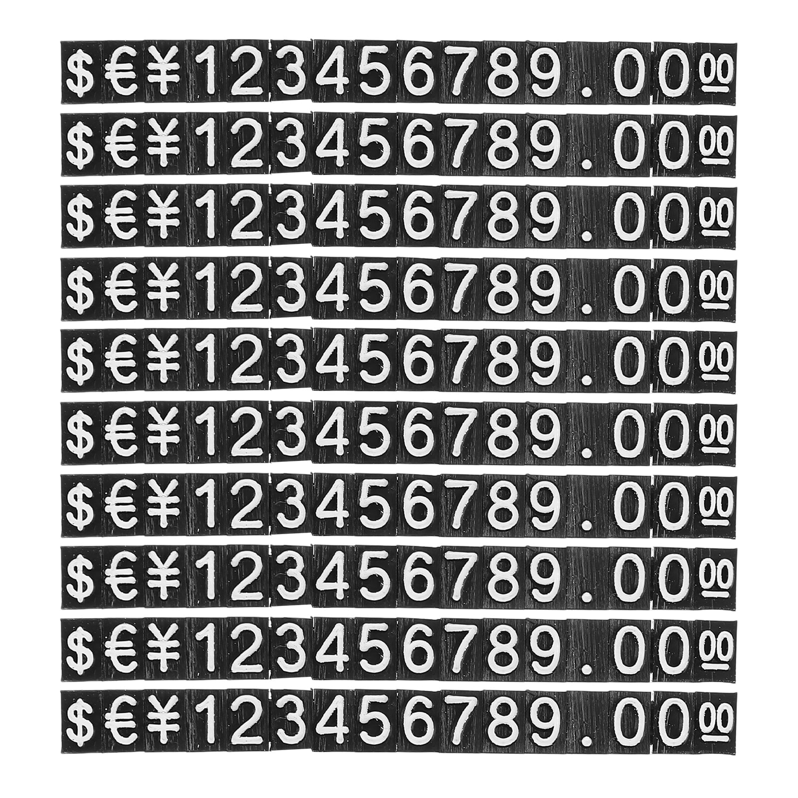 EXHUMKY 10 Sets Clear ABS Plastic Price Holders for Retail Shops and ...