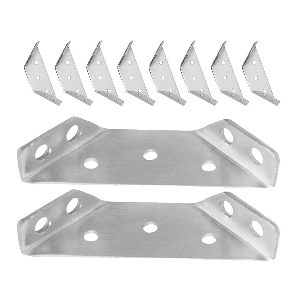 BERTDOMD 10 Sets of Corner Braces Furniture Corner Brackets Metal ...