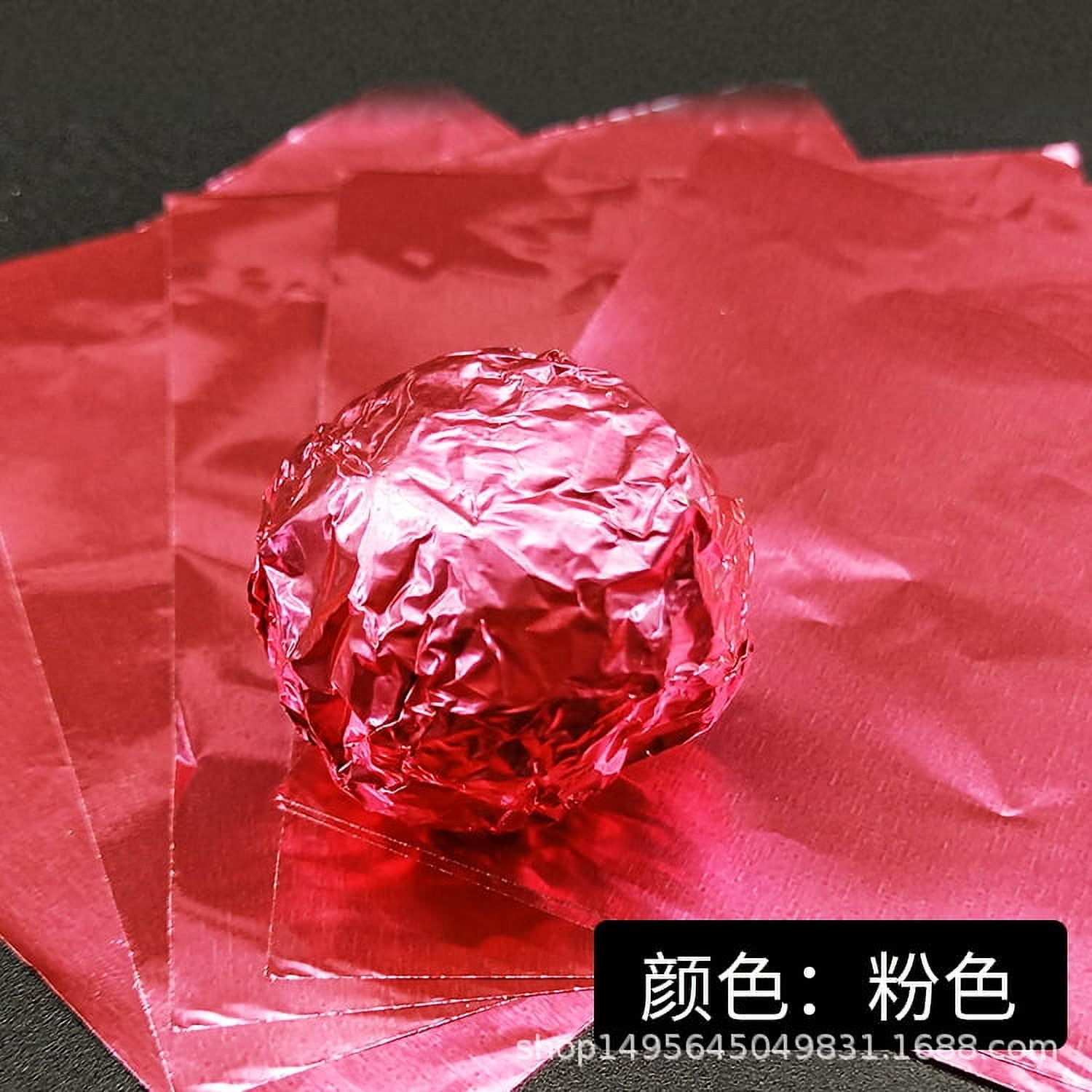 BERTDOMD 100pcs Aluminum Foil Candy Wrappers Aluminum Foil Paper ...