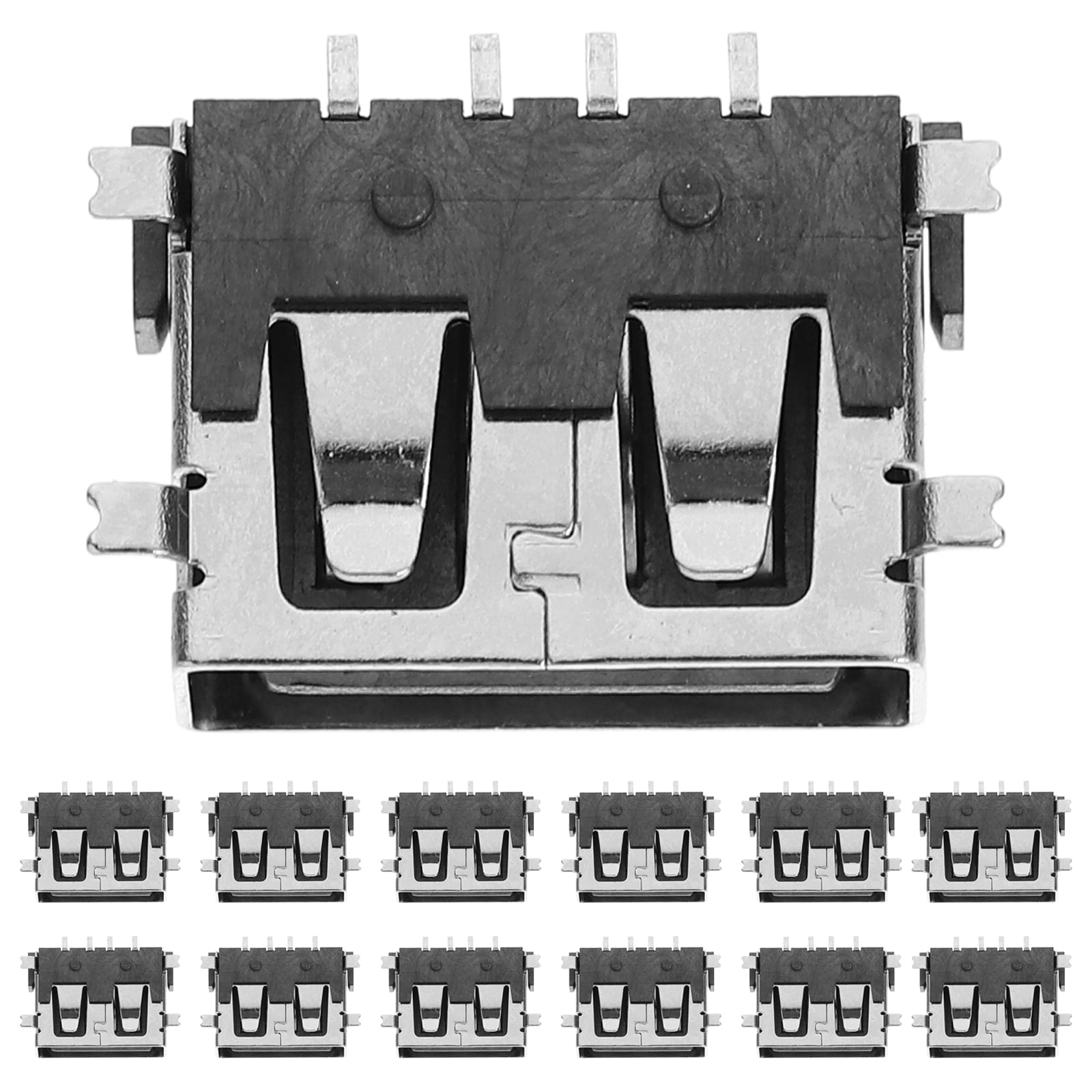 BERTDOMD 100pcs Daily Use Usb Female Socket Connector Usb Connector ...