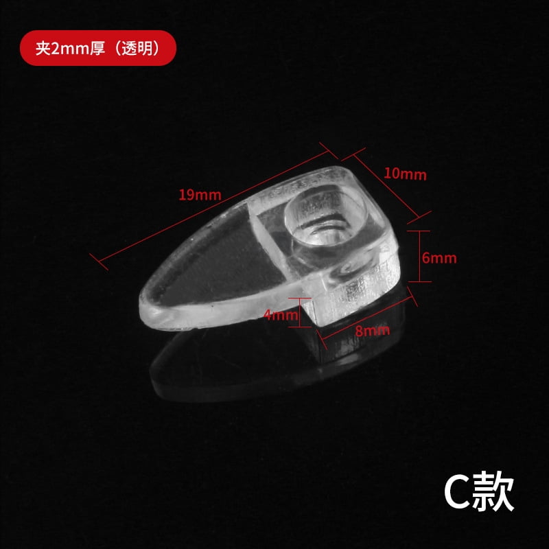 BERTDOMD 100pcs Mirror Holder Clips Multi-Functional Glass Retainer ...