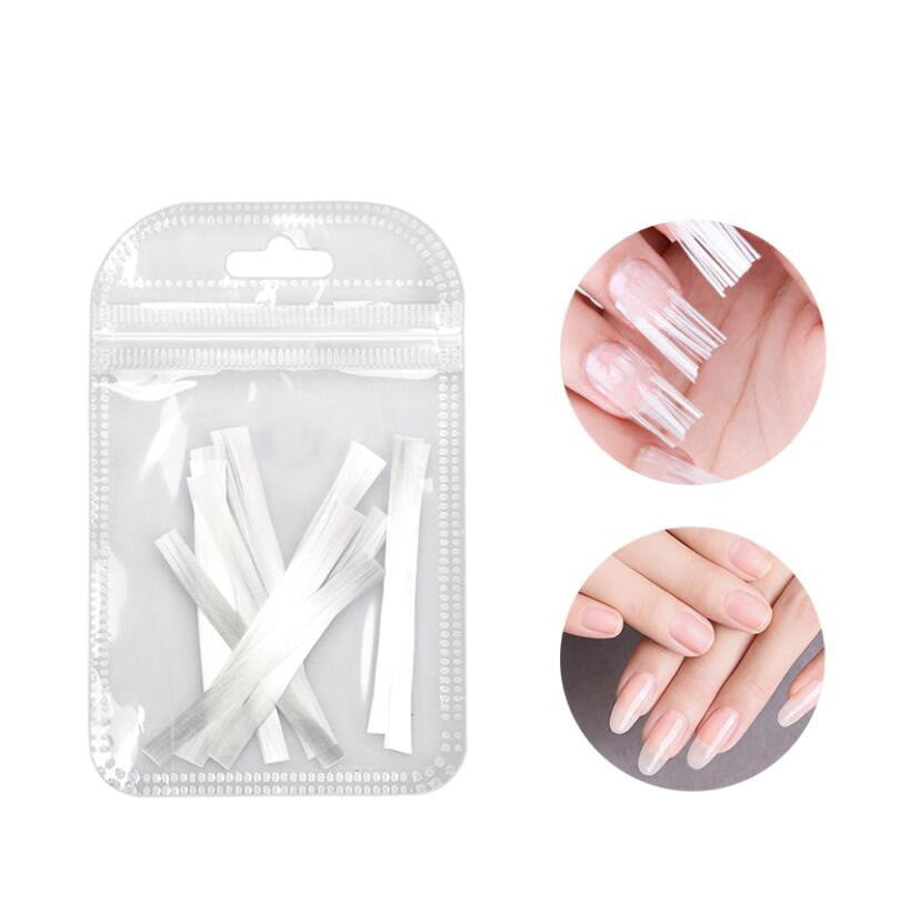 BERTDOMD 100pcs Nail Fibers Quick Extension Nail Fibers Fake Nails Tips ...
