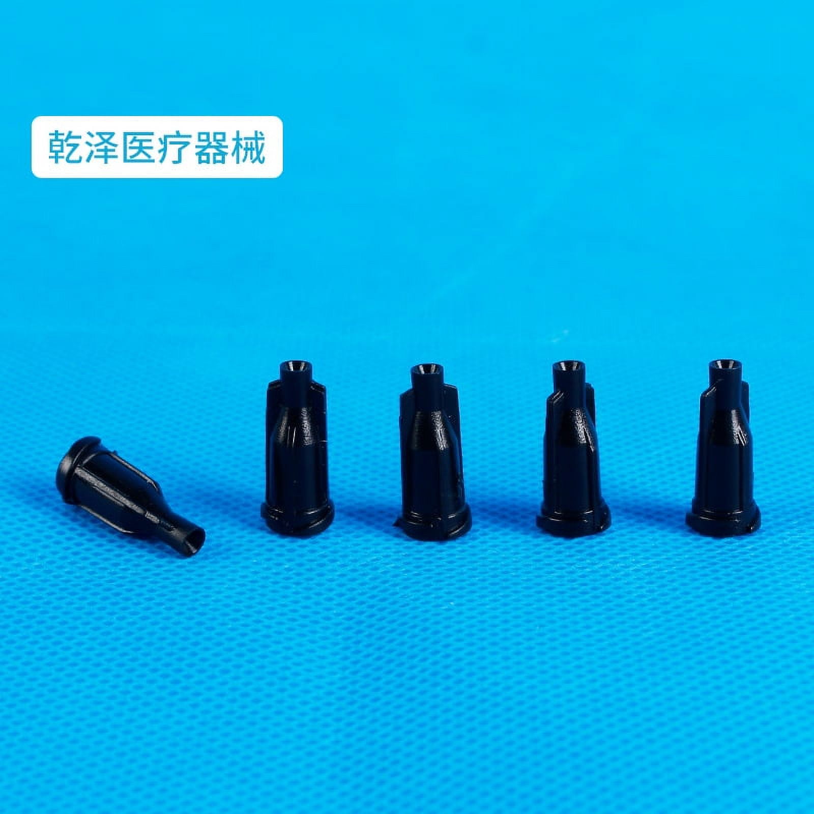 BERTDOMD 100pcs Plastic Syringe Tip Cap Replacement Leak-Proof Seal Cap ...