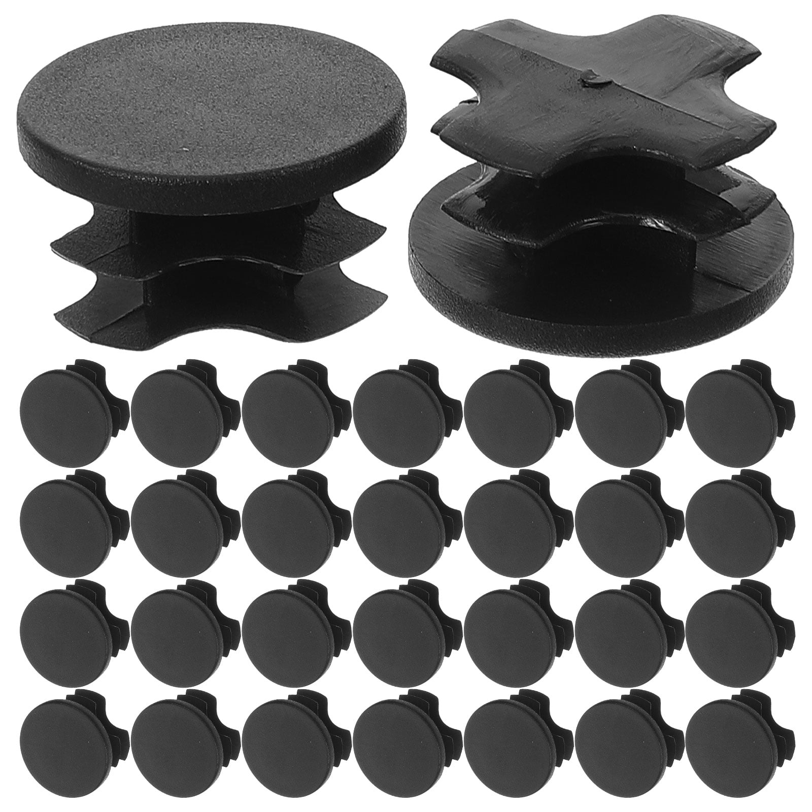 BERTDOMD 100pcs Round End Cap Plastic Hole Plug Furniture Insert ...
