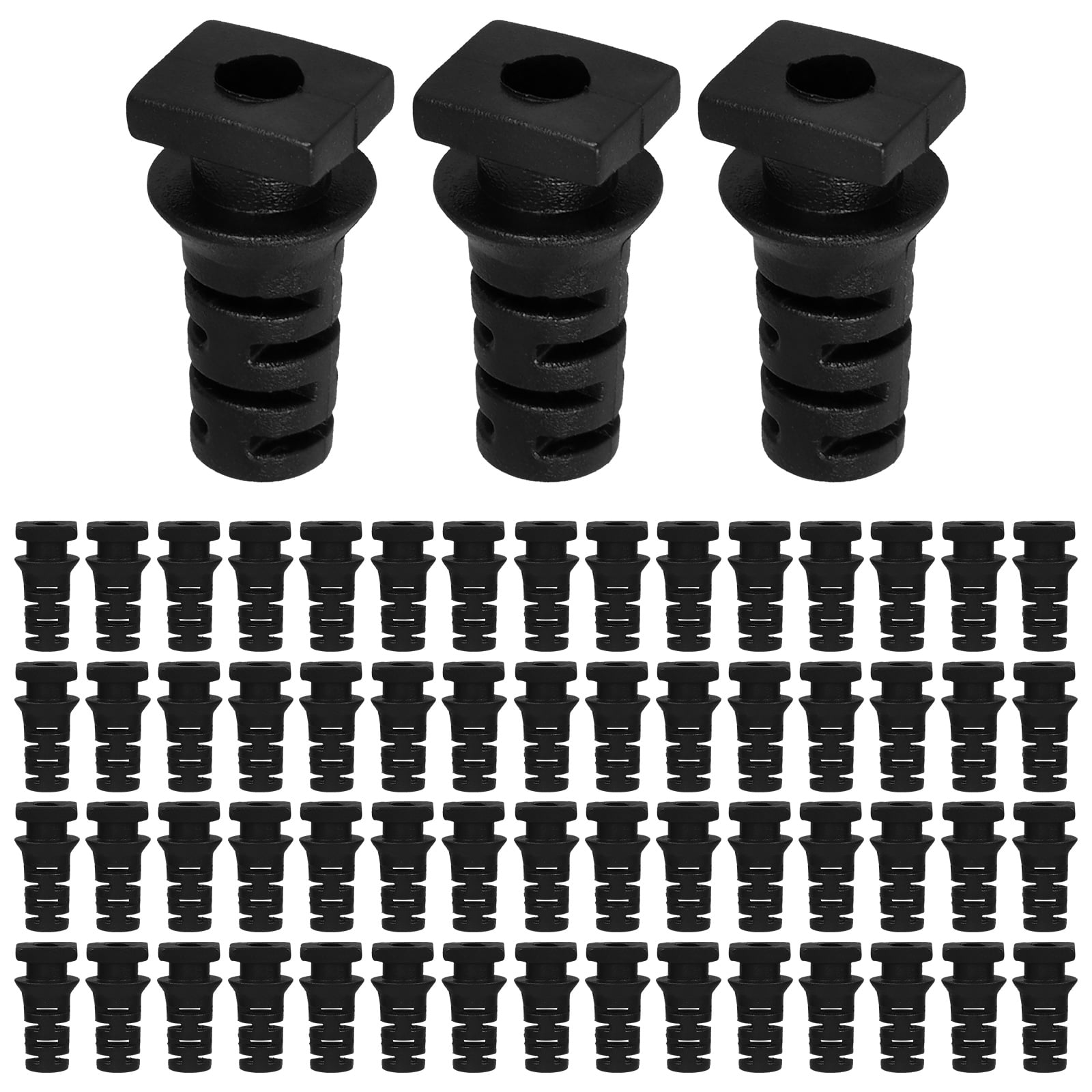 BERTDOMD 100pcs Strain Relief Cord Connector Cable Glands Wire Hole ...