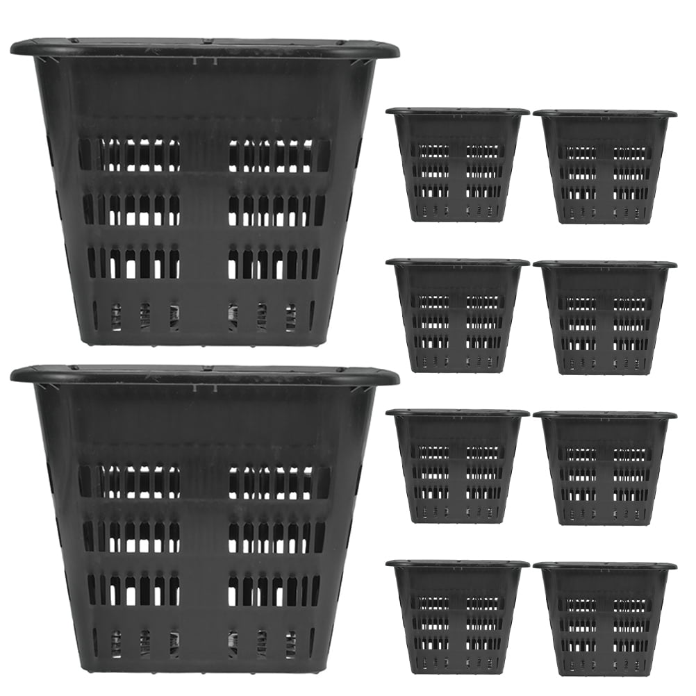 BERTDOMD 10Pcs Hydroponic Net Pots Baskets for Hydroponics Slotted Mesh ...