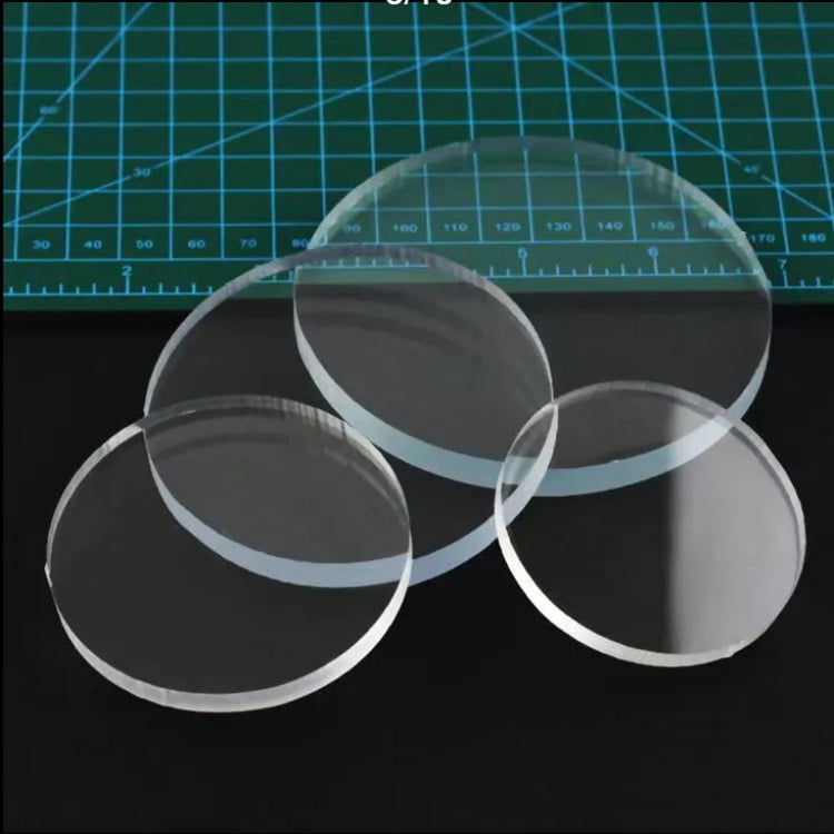 BERTDOMD 10pcs Clear Acrylic Circles Transparent Plastic Discs ...