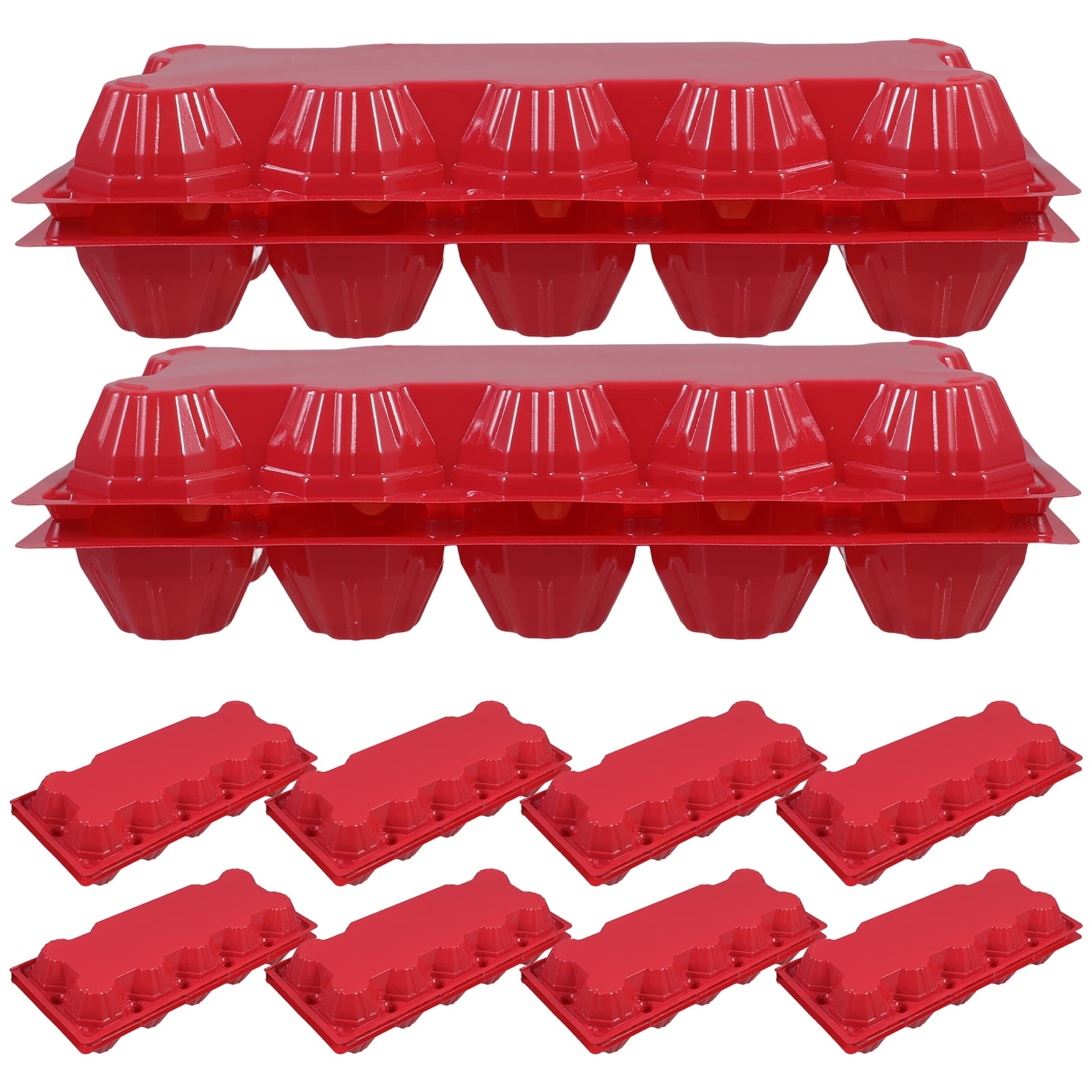 EXHUMKY Reusable Egg Carton with Lid for Storage Use Made of Durable ...