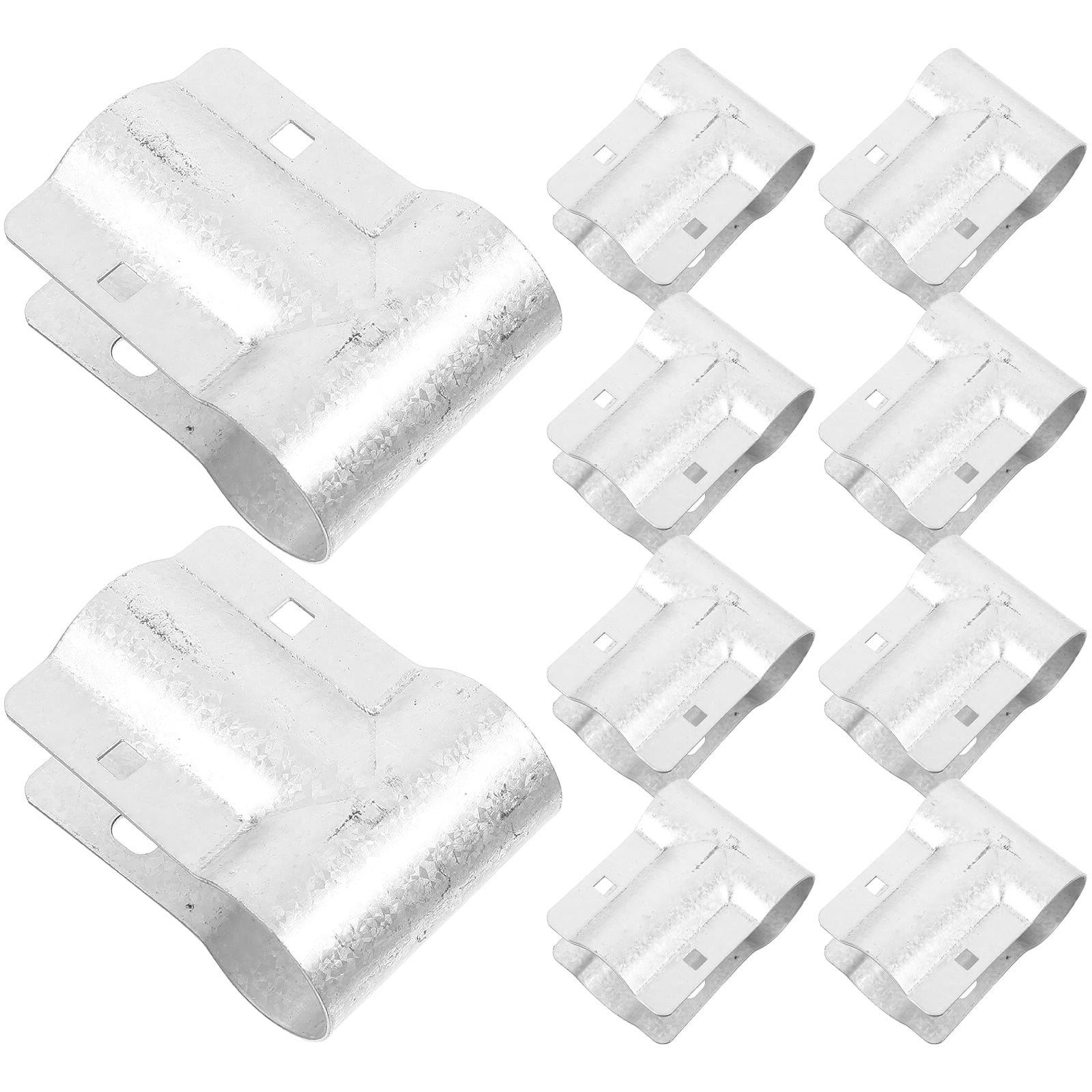 BERTDOMD 10pcs Greenhouse Clamps Clips Metal End Pipe Rail Clamp ...