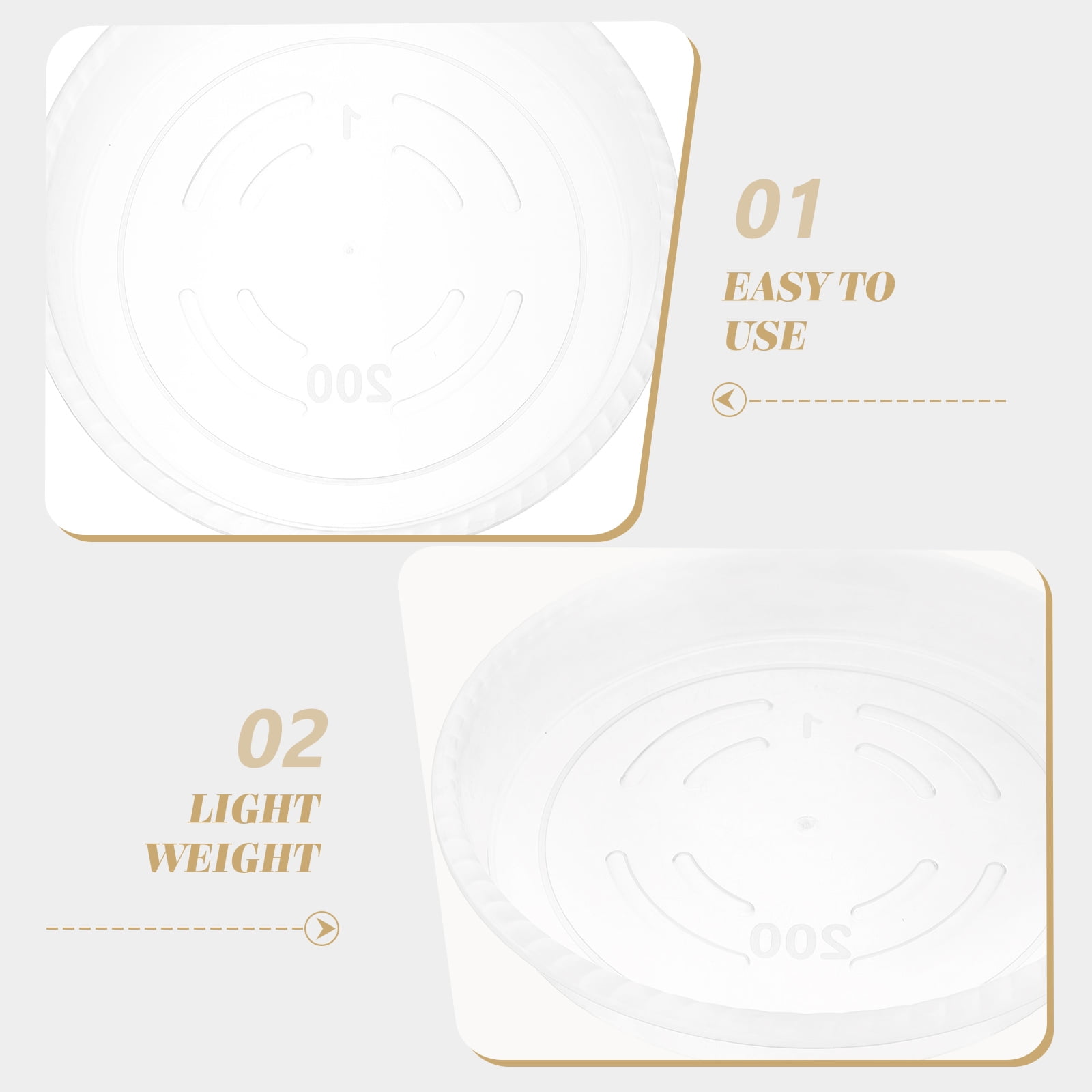 BERTDOMD 10pcs Plastic Planter Saucers Reusable Round Pot Plates Drip ...