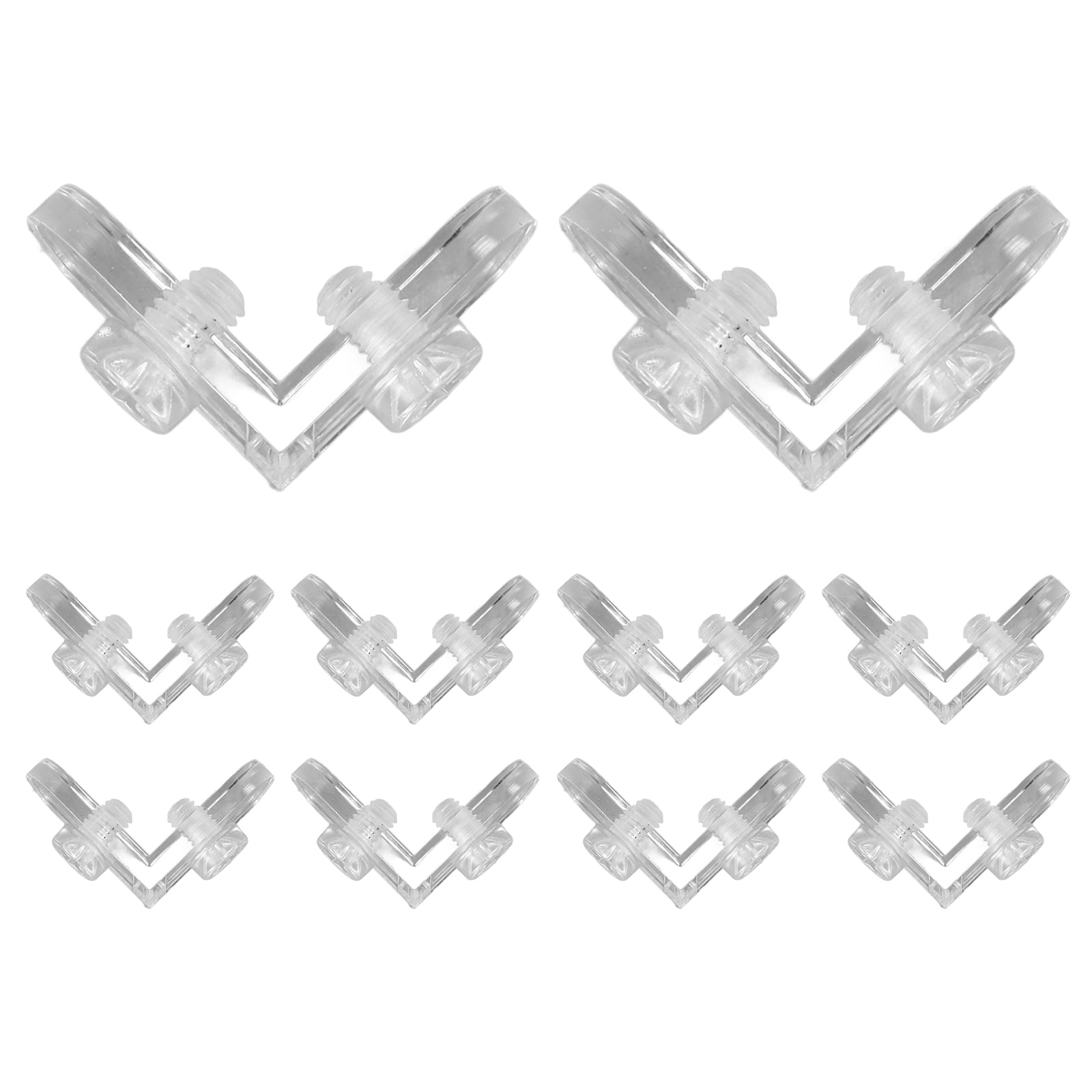 BERTDOMD 12 Sets Transparent Acrylic Corner Brackets for Display Boxes ...