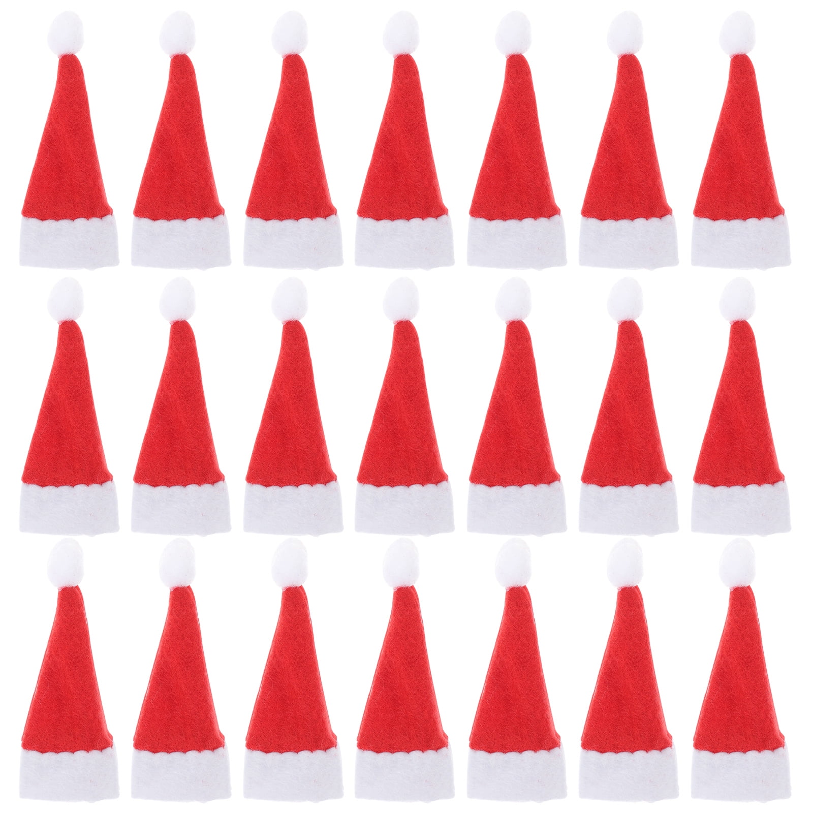 BERTDOMD 120 pcs Christmas Mini Santa Hat Lollipop Hats Candy Hats DIY ...