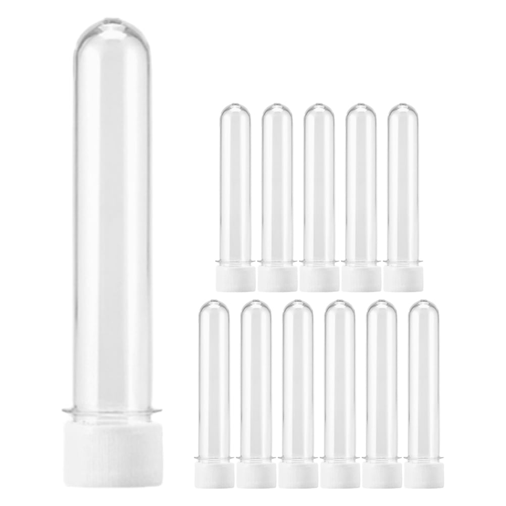 BERTDOMD 12pcs Clear Test Tubes Portable Storage Tubes Candy Storage ...
