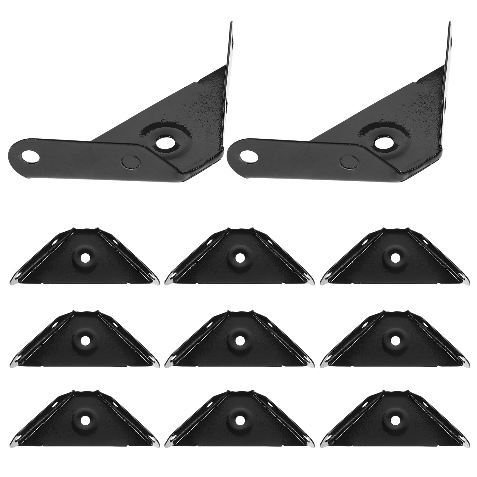 HEMOTON Black Iron Furniture Corner Braces with Excellent Loadbearing ...