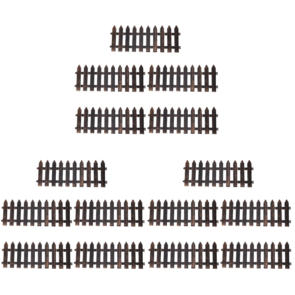 BERTDOMD 15 pcs Hotel Fences Miniature Garden Fences Decoration Fence ...