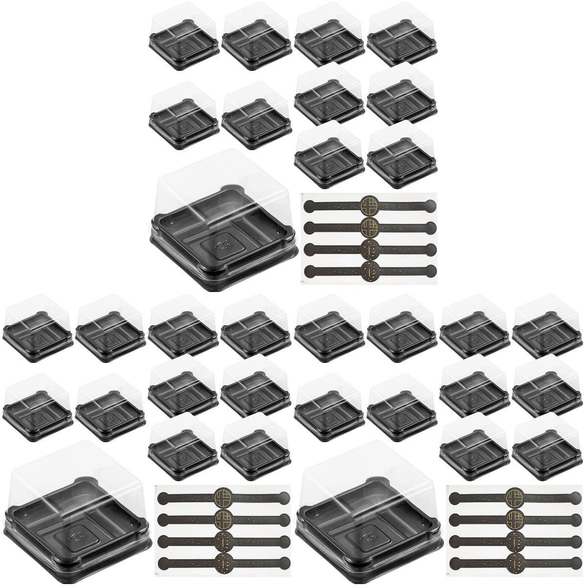 EXHUMKY BERTDOMD 150 Sets Compact Portable Mousse Boxes for Dessert ...