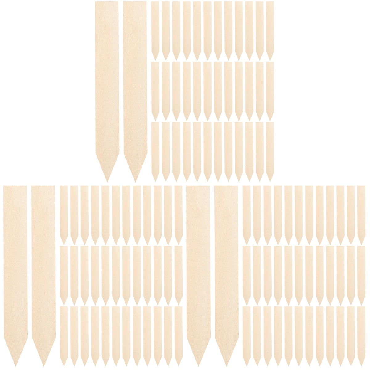 BERTDOMD 150 pcs Wooden Horticultural Plant Labels Wood Plant Labels ...