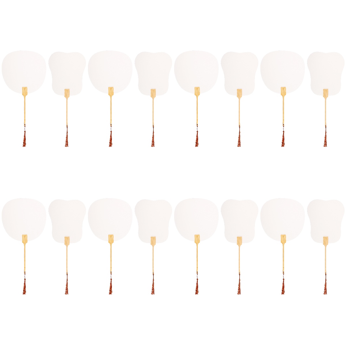 EXHUMKY MultiColor BERTDOMD 16Pack Traditional Chinese Hand Fan DIY ...