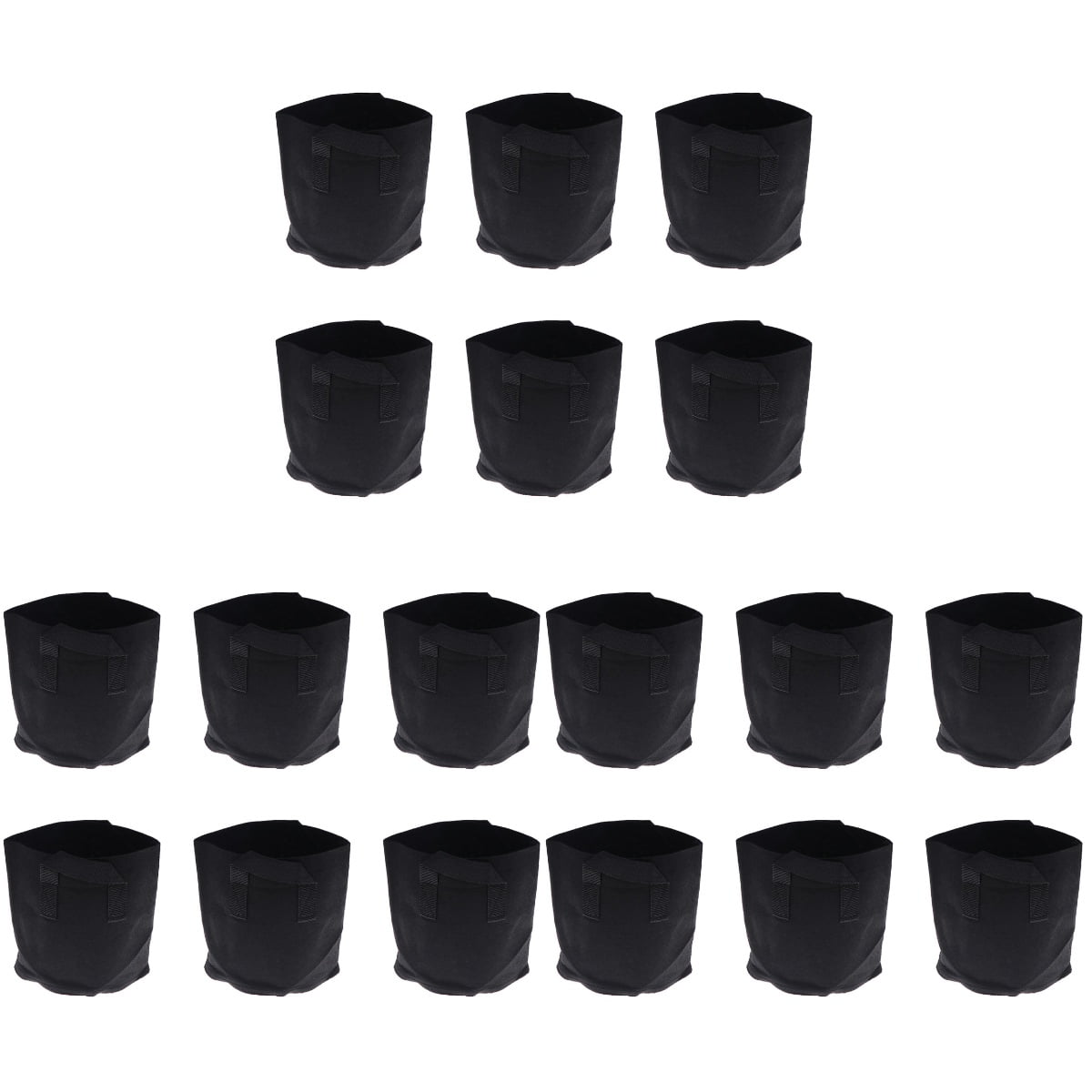 BERTDOMD 18 Pcs Non Woven Fabric Tree Pots Grow Bag Root Container ...