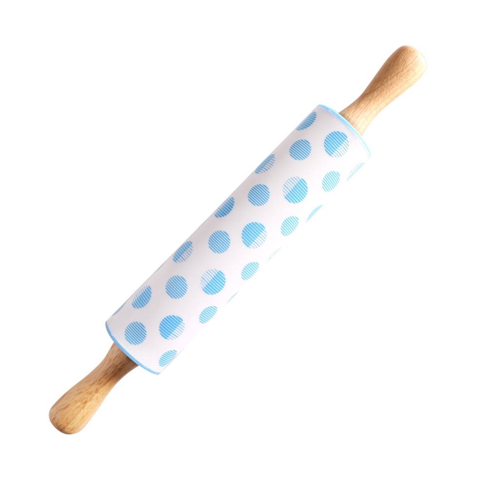 BERTDOMD 1pc Wooden Rolling Pin Useful Embossed Baking Roller Pin ...
