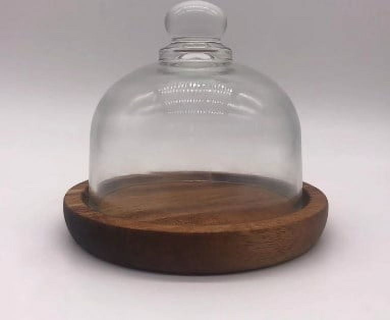 BERTDOMD 2 Pcs Butter Dishes With Lid Glass Cake Stand With Lid Cake ...
