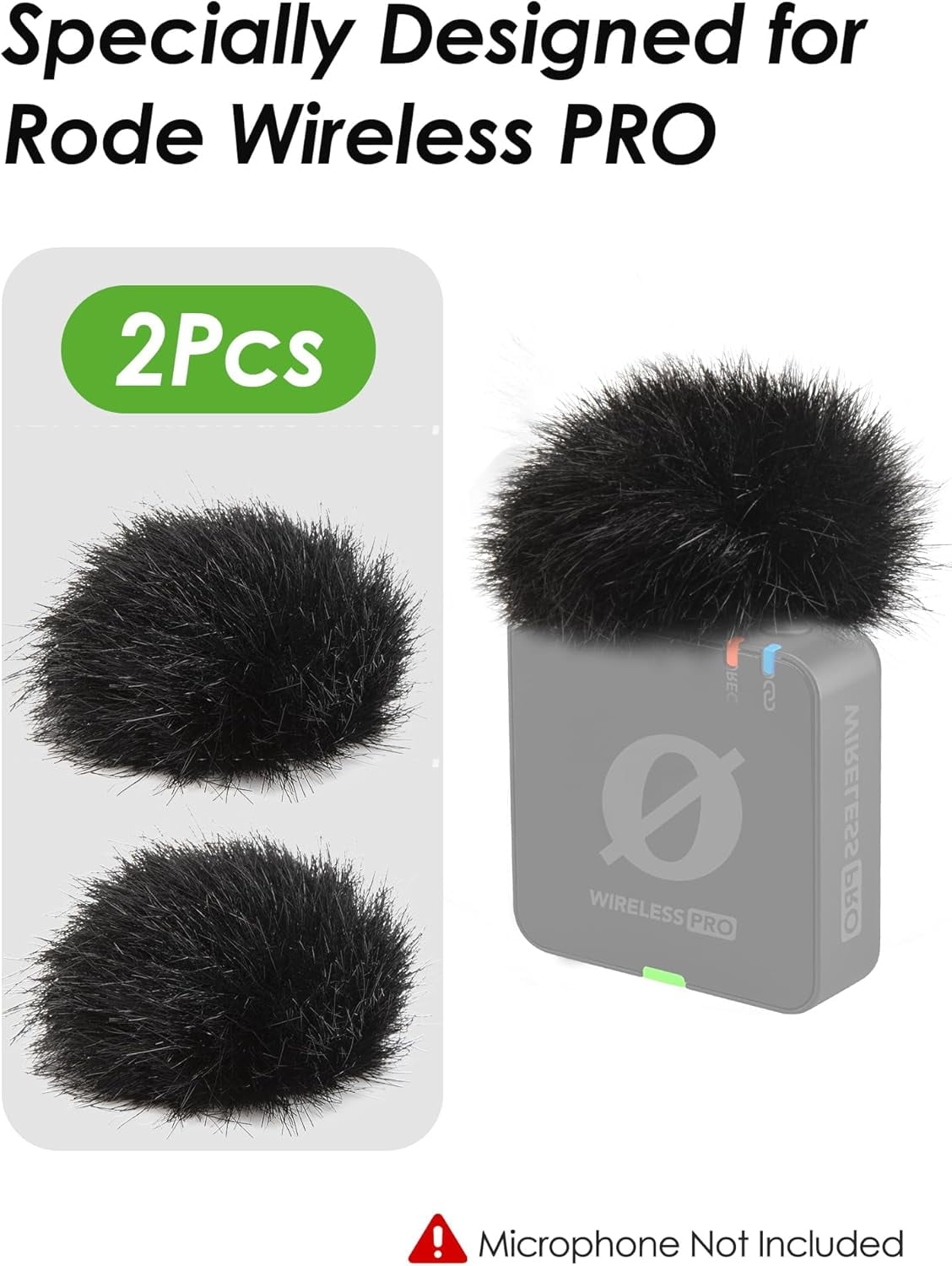 BERTDOMD 2 Pcs Microphone Windshield Mic Wind Muff Microphone Covers ...