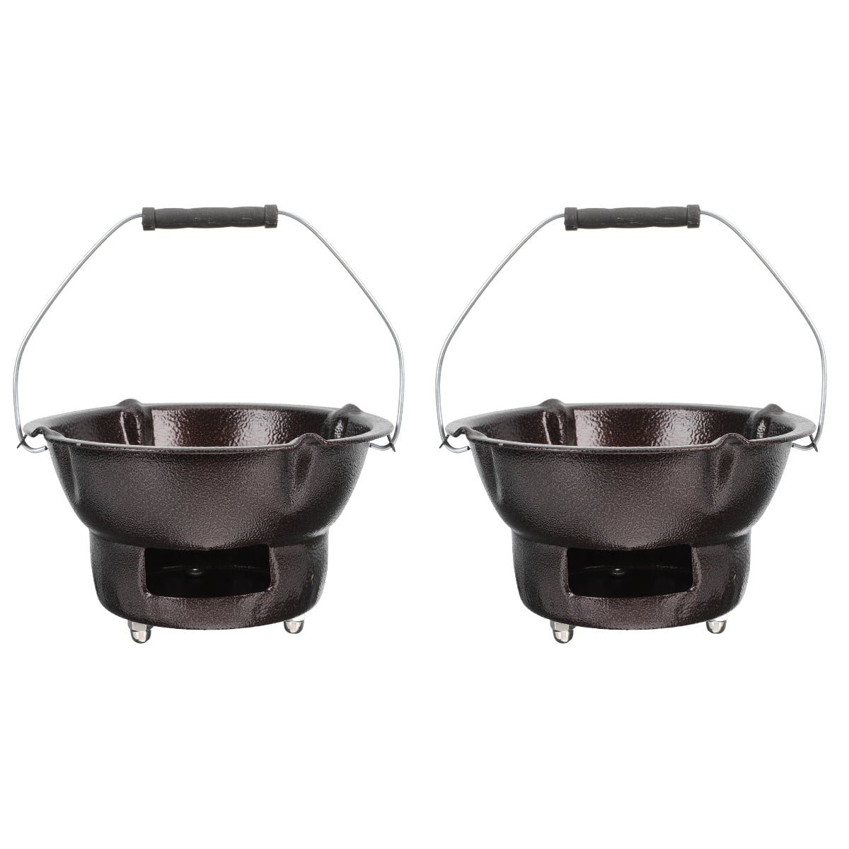 BERTDOMD 2 Sets Furnace Charcoal Boiler Barbecue Stove Cast Iron Oven ...