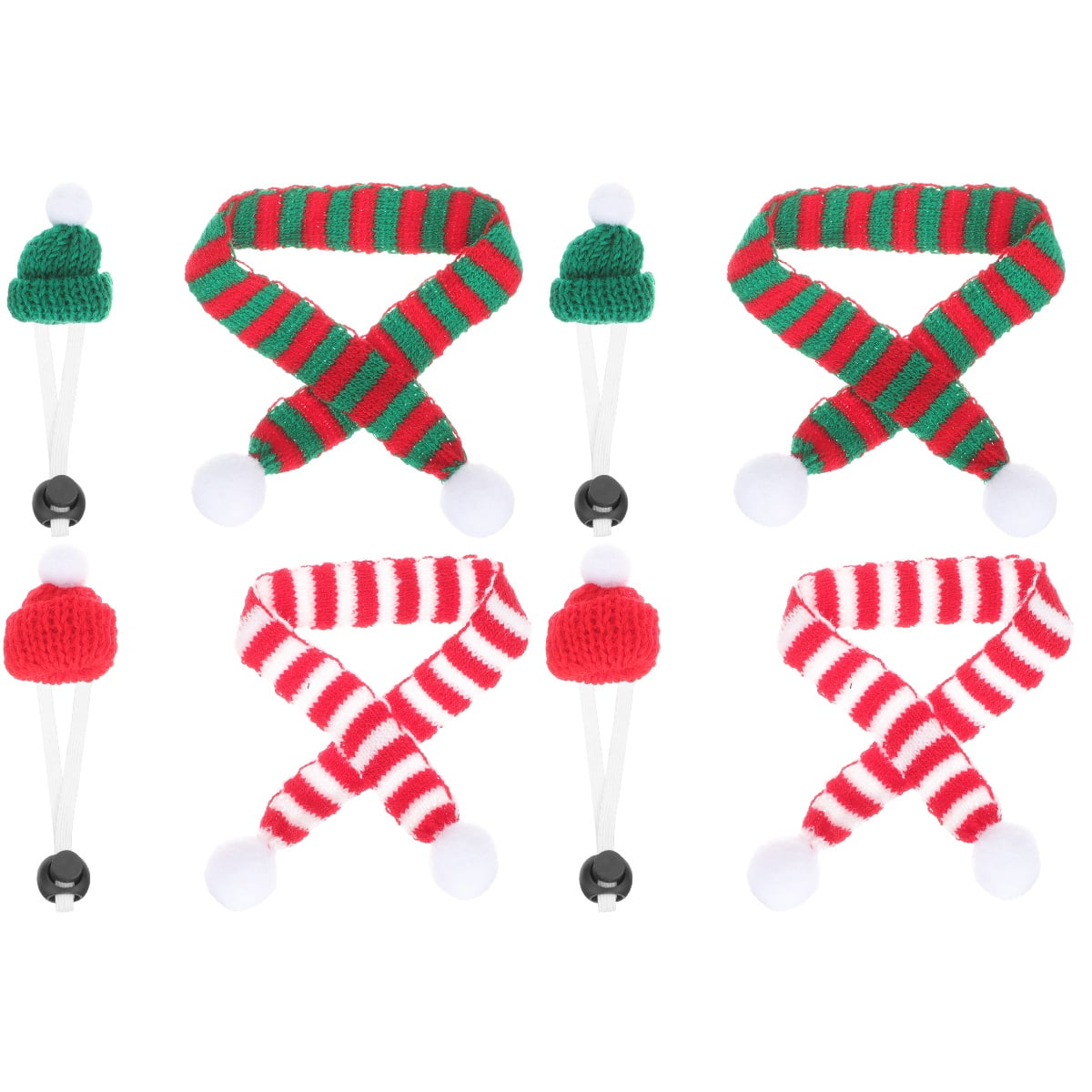 BERTDOMD 2 Sets of Adorable Hamster Scarves Wear-resistant Rat Hats ...