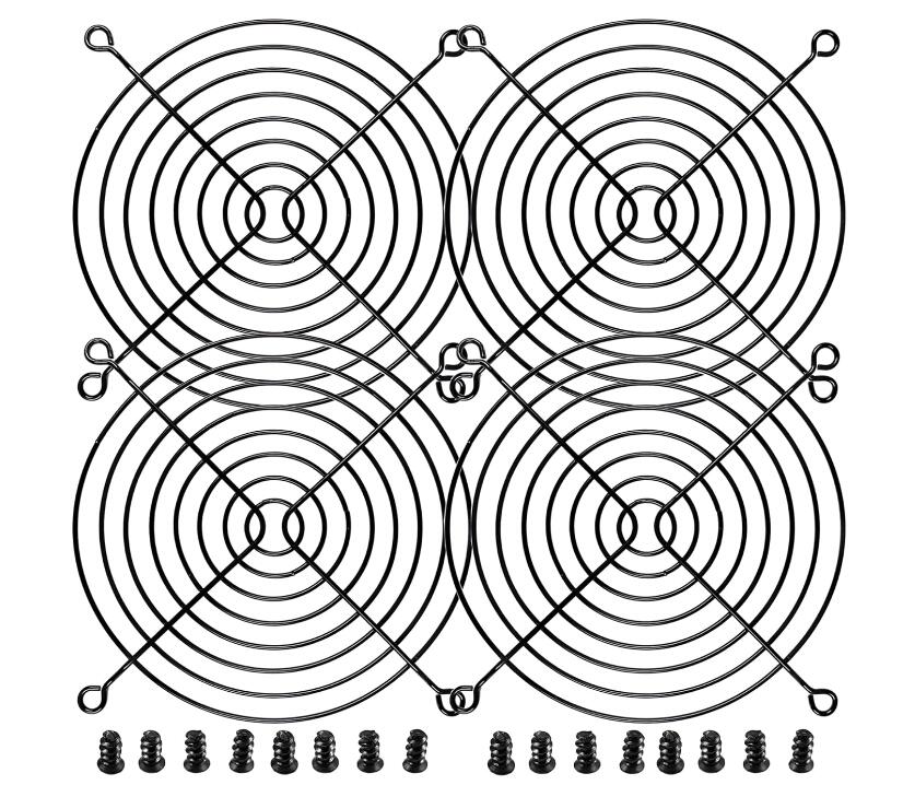 BERTDOMD 20pcs 12cm Computer Case Fan Grill With Screws Protective Mesh ...