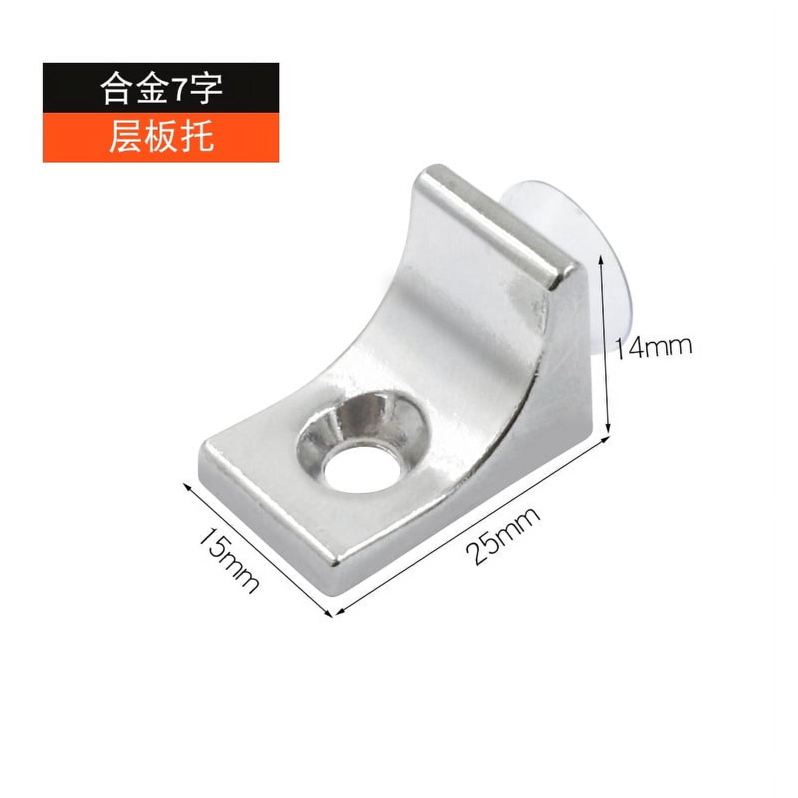 BERTDOMD 20pcs Glass Shelf Clip With 30 Screws Shelf Fixing Bracket ...