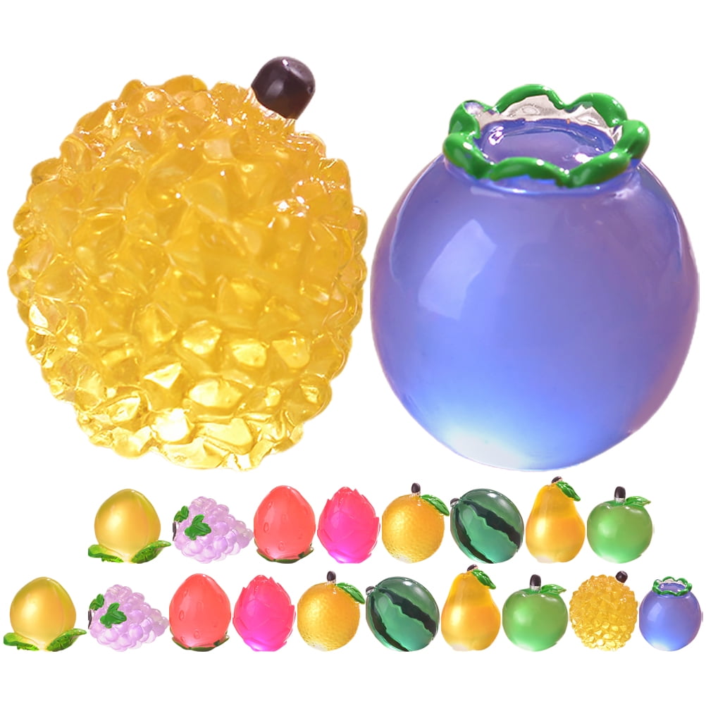 BERTDOMD 20pcs Miniature Fruit Model Small Luminous Fruit Decoration ...