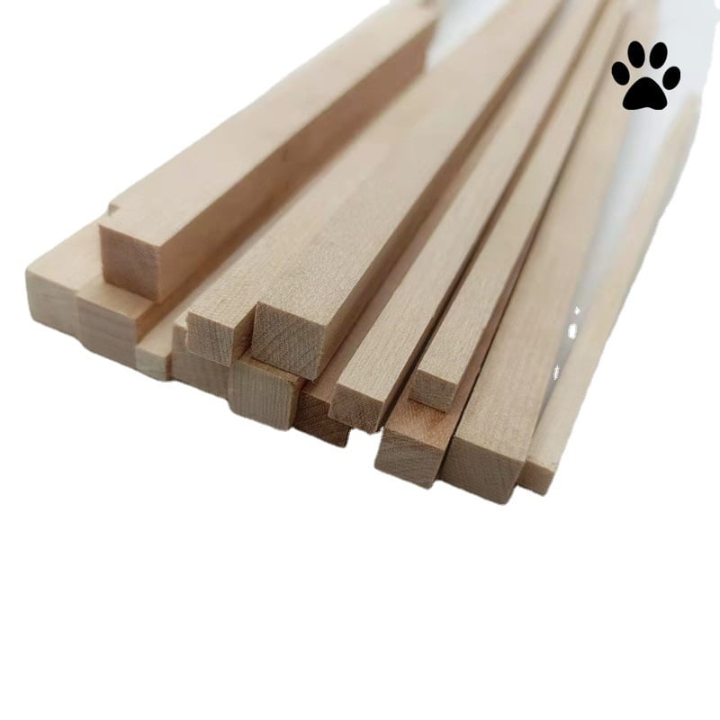 BERTDOMD 20pcs Unfinished Wooden Square Dowels for Crafts, Unpainted ...