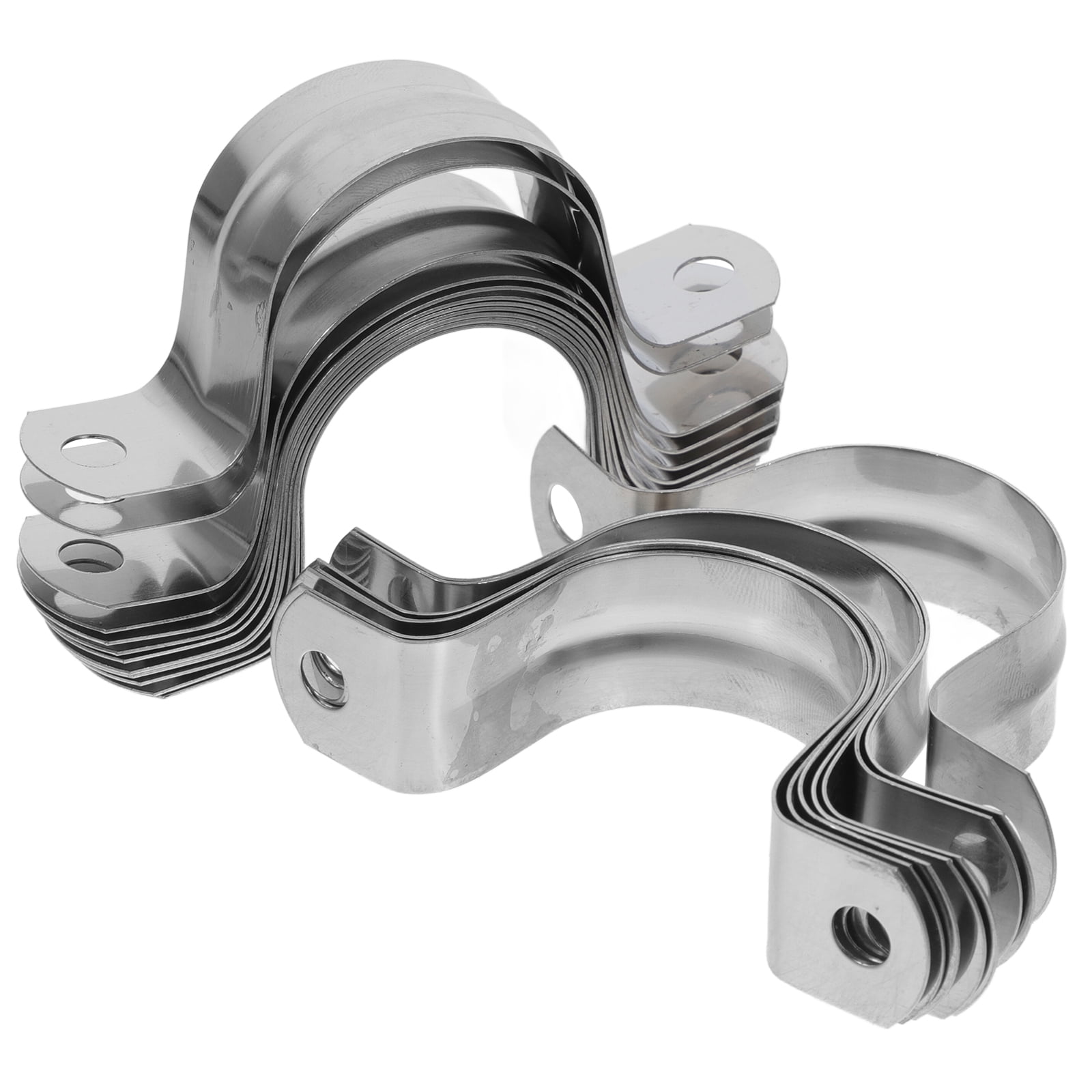 EXHUMKY BERTDOMD 20pcs Stainless Steel U Shaped Tube Support Clamps ...