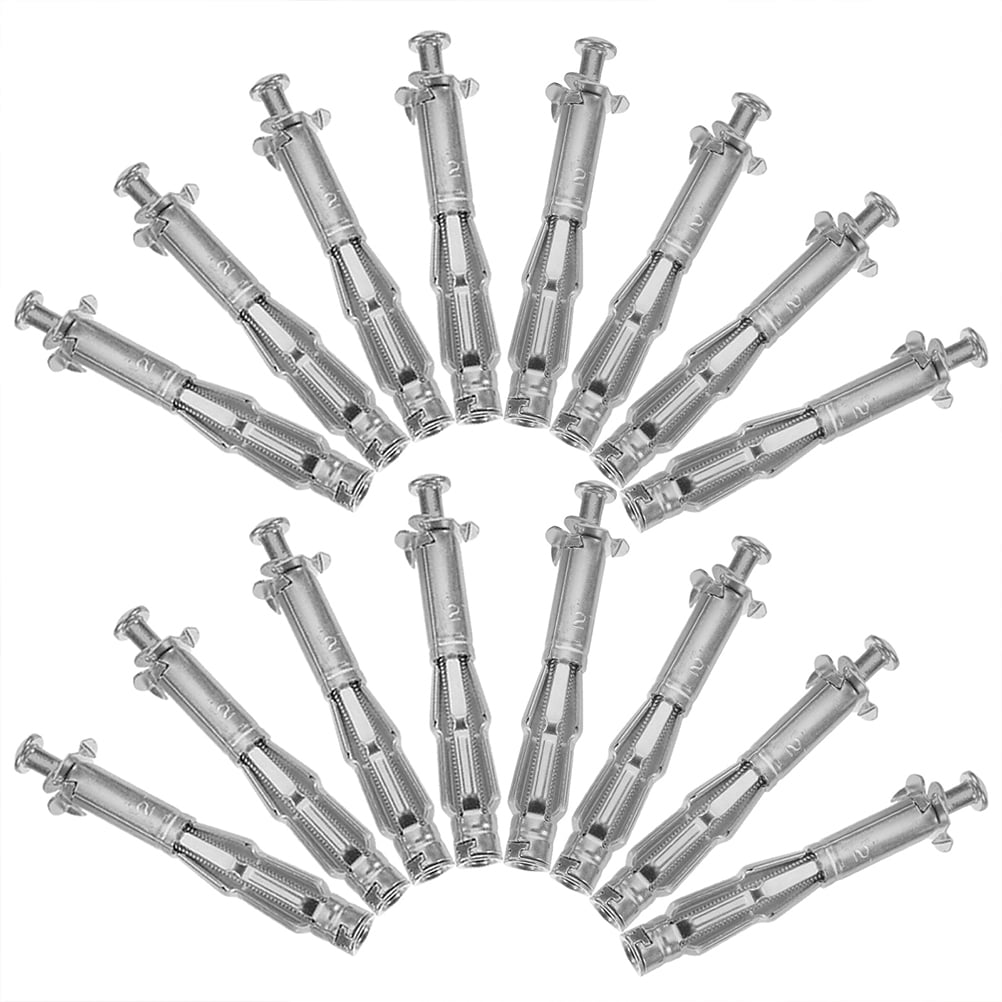 EXHUMKY Exhumky Hollow Door Anchor Screws Galvanized Carbon Steel Easy ...