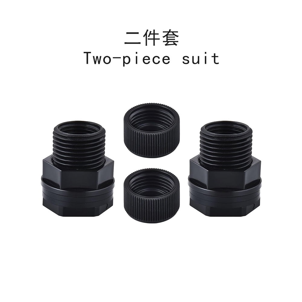 BERTDOMD 2pcs 3/4 Inch Garden Hose Bulkhead Fitting For Rain Barrels ...