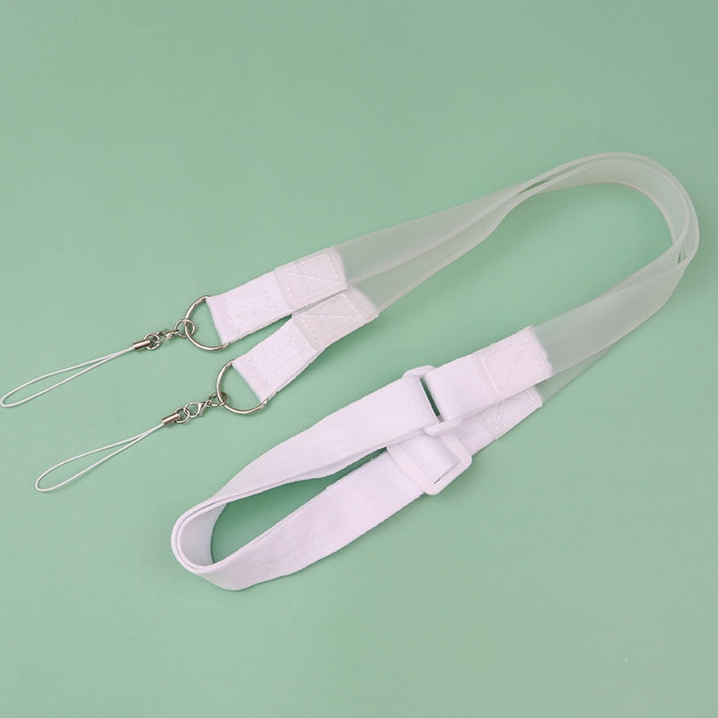 BERTDOMD 2pcs Adjustable Dual Hook Silicone Lanyard Badge Holders Name ...