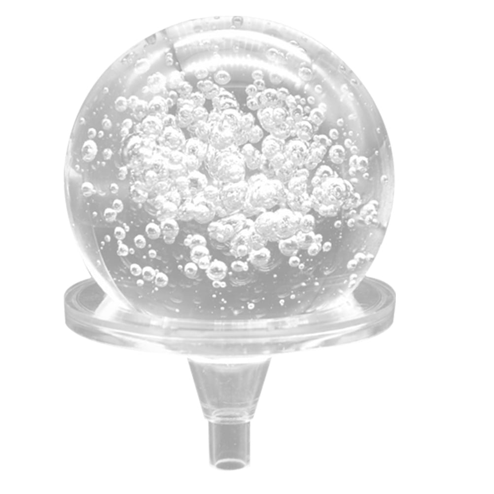 BERTDOMD 2pcs Bubble Balls With Holder Crafts Round Glass Balls Fish ...