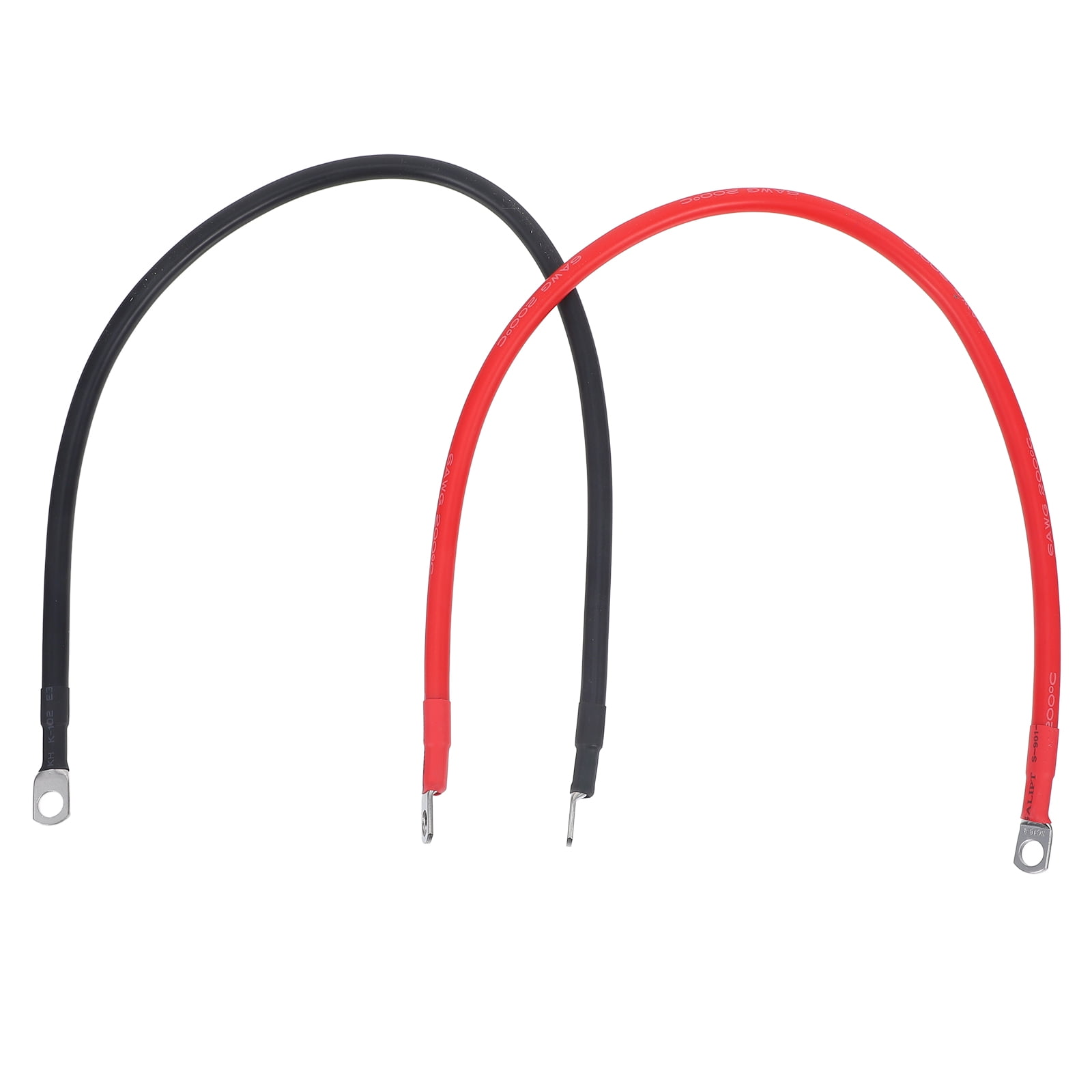 BERTDOMD 2pcs Car Battery Cables Battery Terminal Lead Connection Cable ...