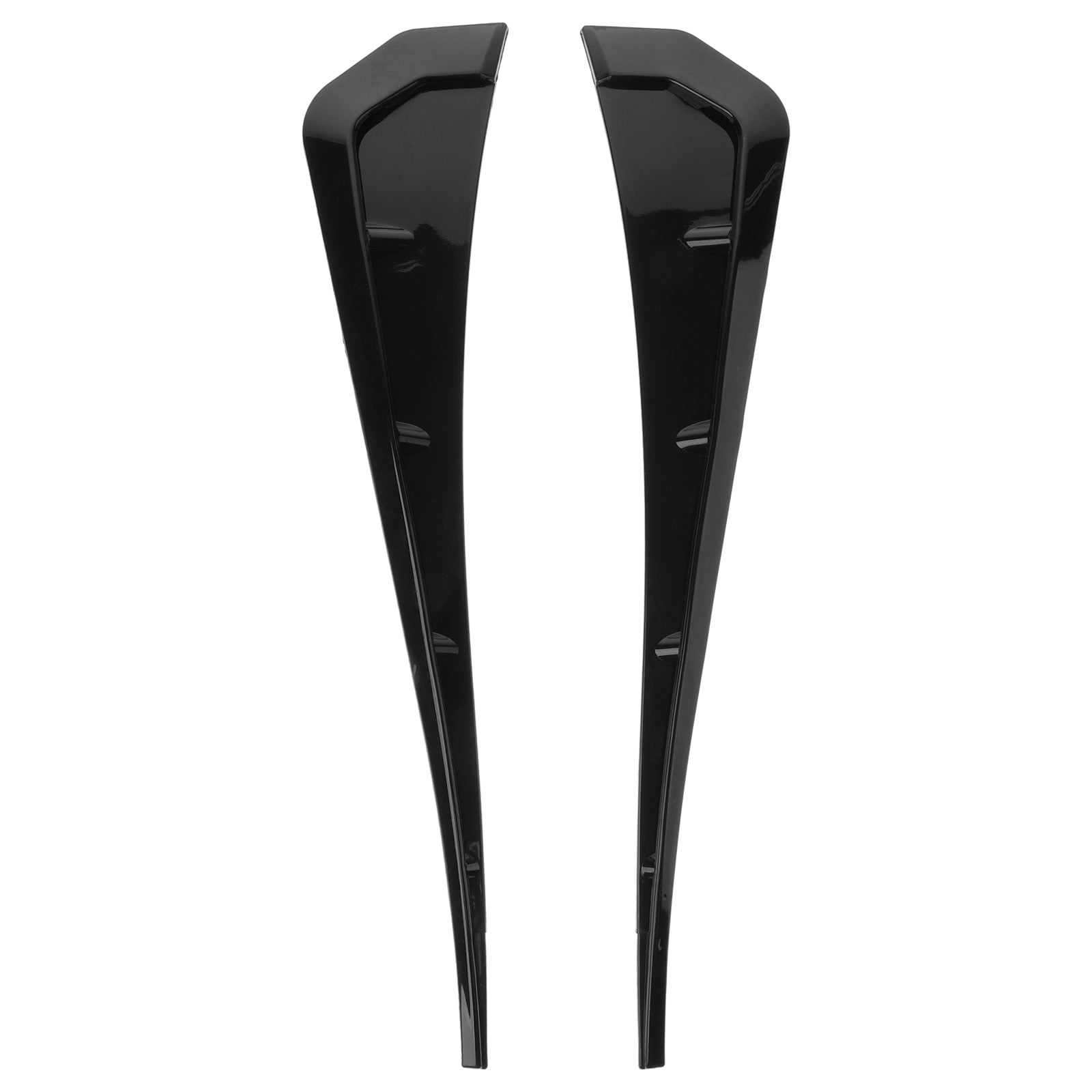 EXHUMKY BERTDOMD 2pcs Black Plastic Car Side Vent Trim Shark Decorative ...