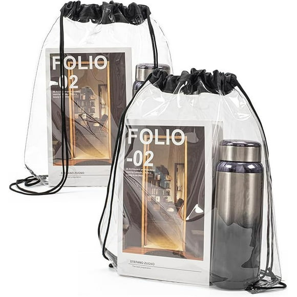 Clear Drawstring Bag